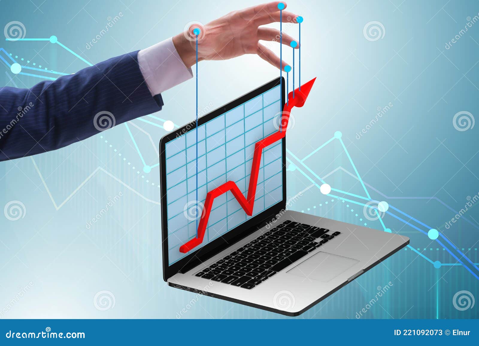 Concept of Supporting Economic Growth in Economy Stock Image - Image of ...