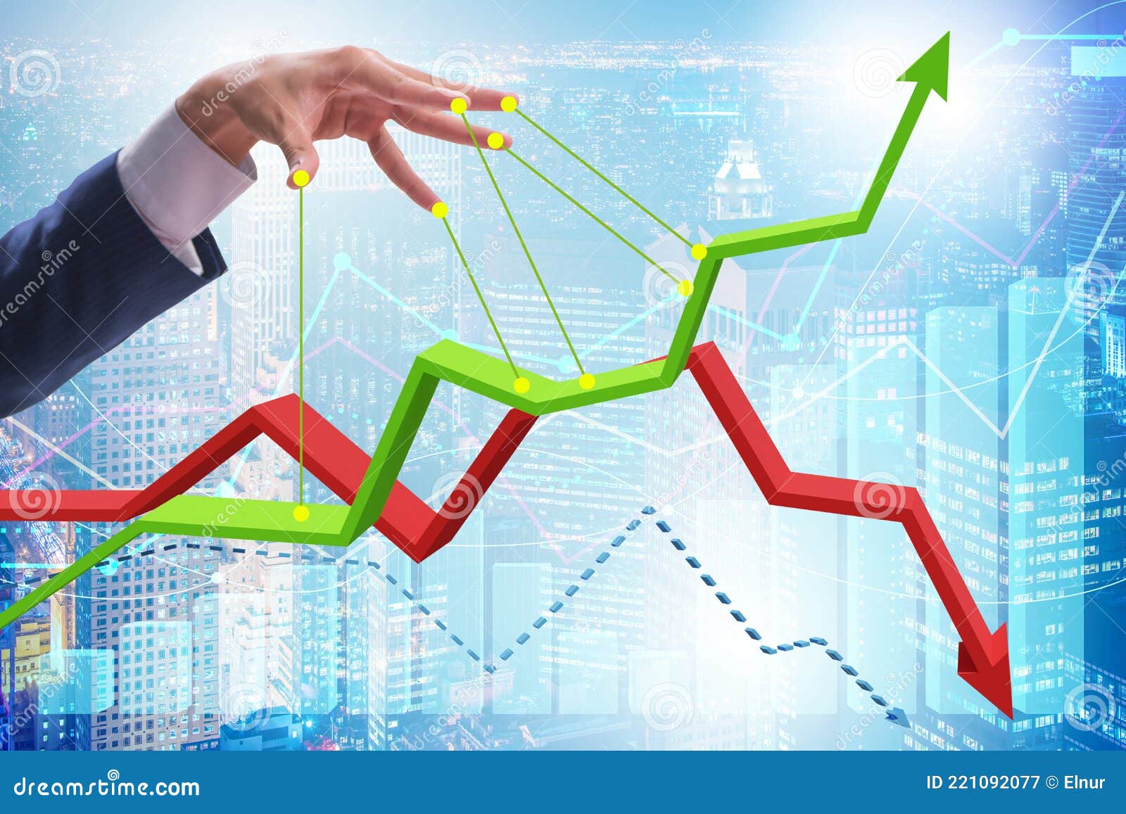 Concept of Supporting Economic Growth in Economy Stock Image - Image of ...