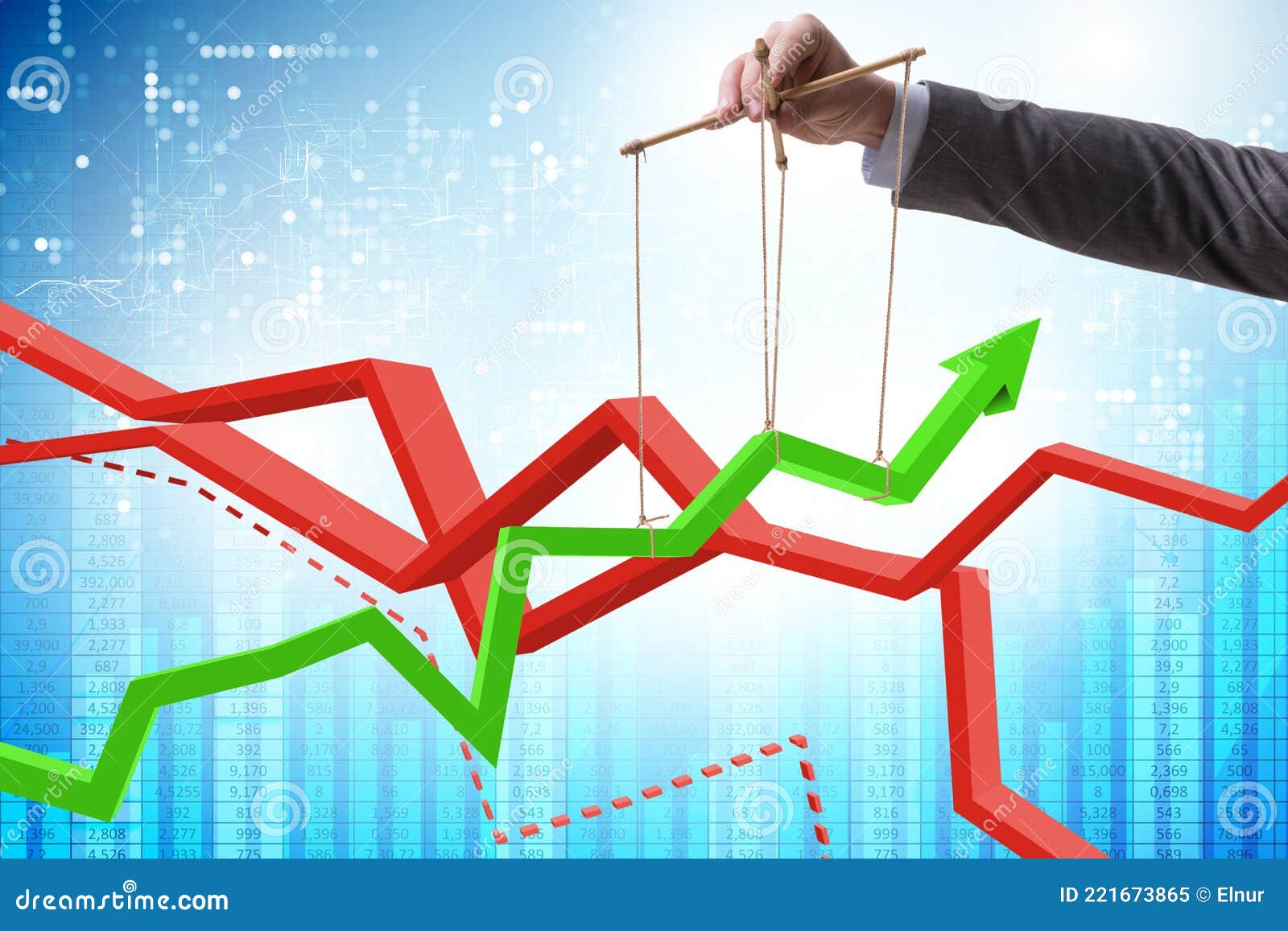 Concept of Supporting Economic Growth in Economy Stock Image - Image of ...