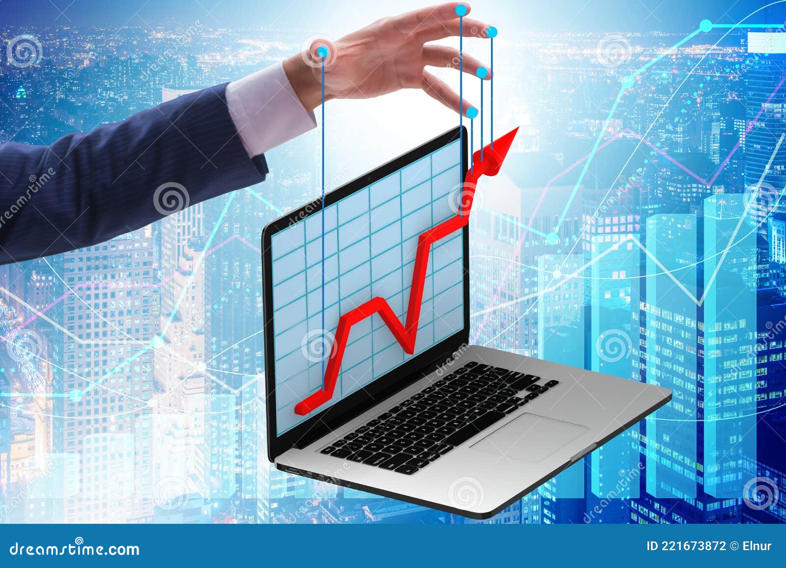 Concept of Supporting Economic Growth in Economy Stock Photo - Image of ...