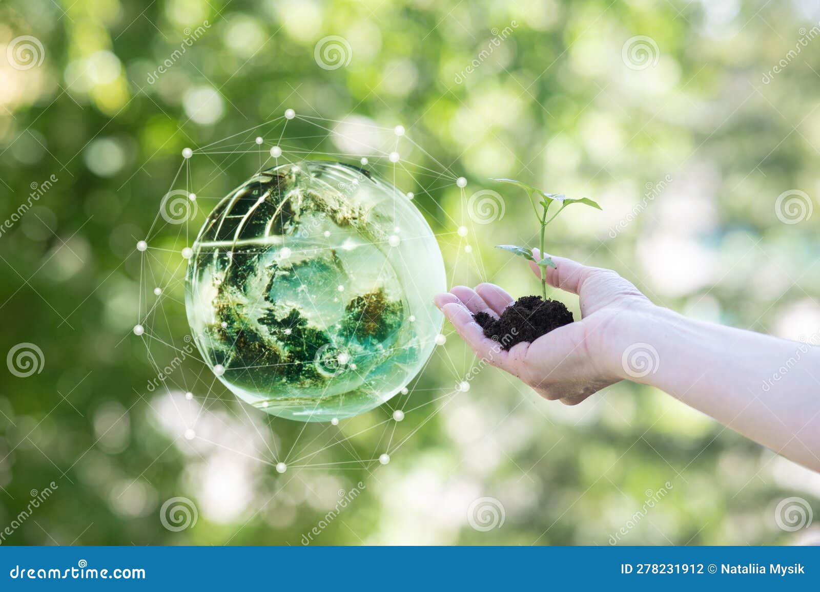 The Concept of Supporting Nature and Protecting the Ecology Stock Photo ...