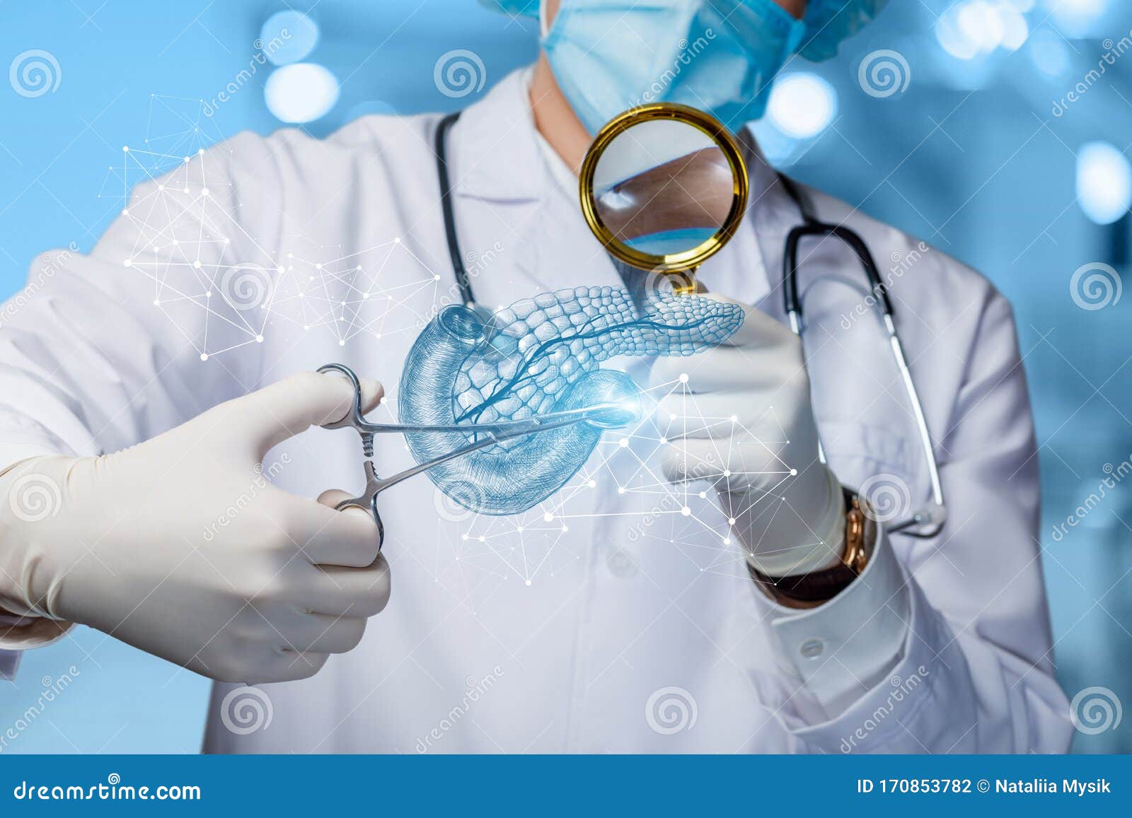 The Concept of Surgical Treatment of the Pancreas Stock Photo - Image ...
