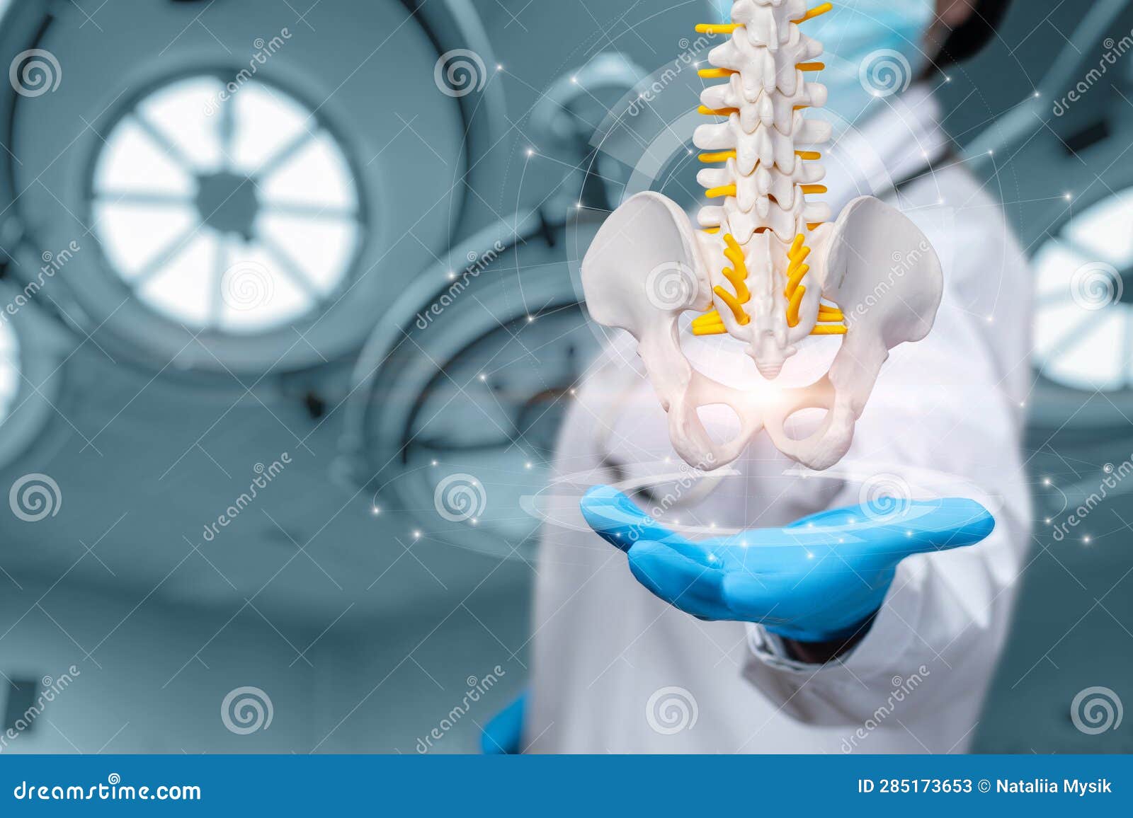 The Concept of Surgical Treatment of the Spine Stock Image - Image of ...