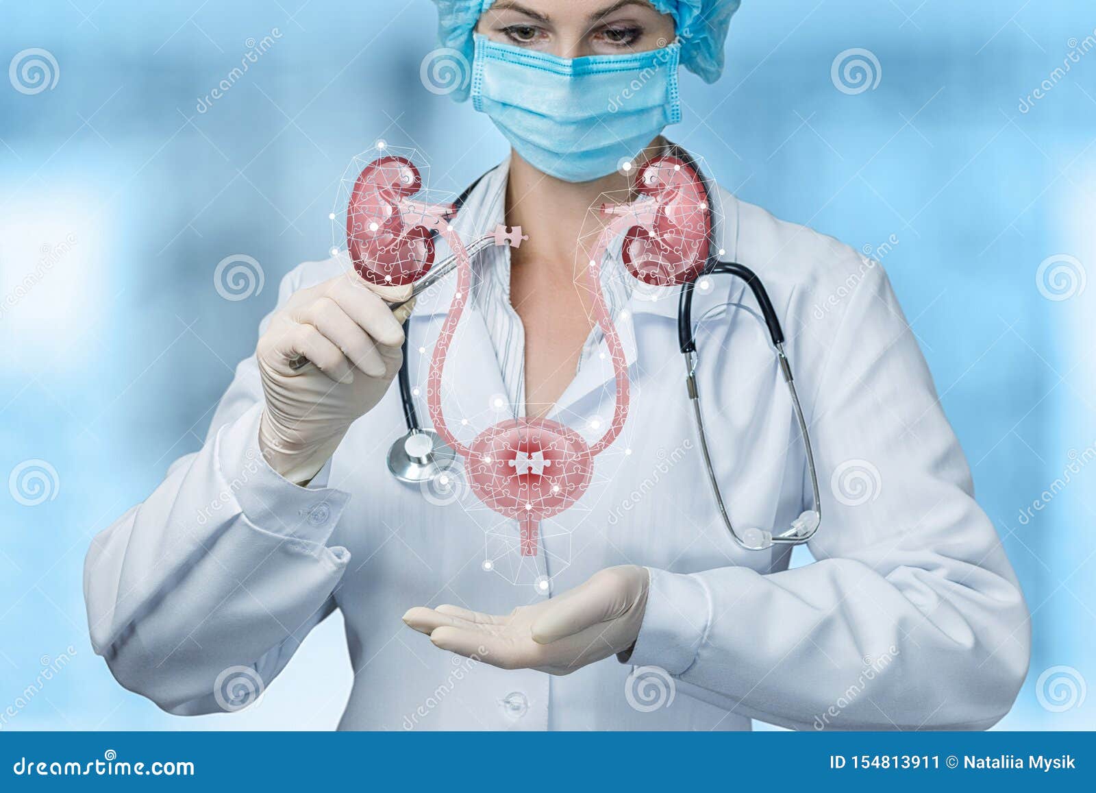 The Concept of Surgical Treatment of the Urinary System Stock Image ...