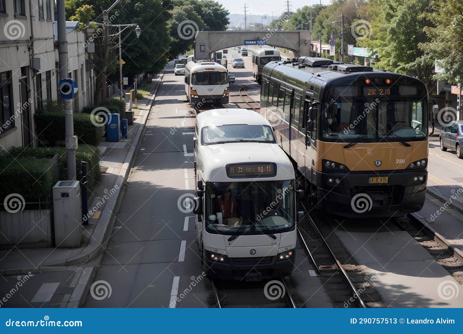 Powered Public Transport Scheduling Royalty-Free Stock Image ...