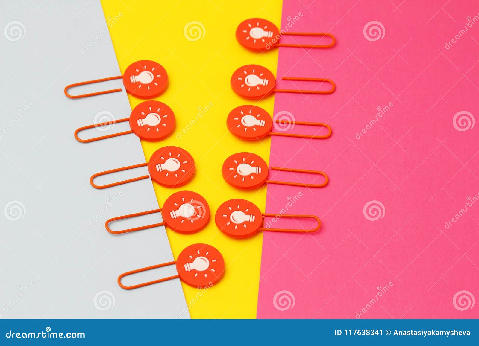 Paper Clips Concept Symbolizing Conflict of Interest and Different ...