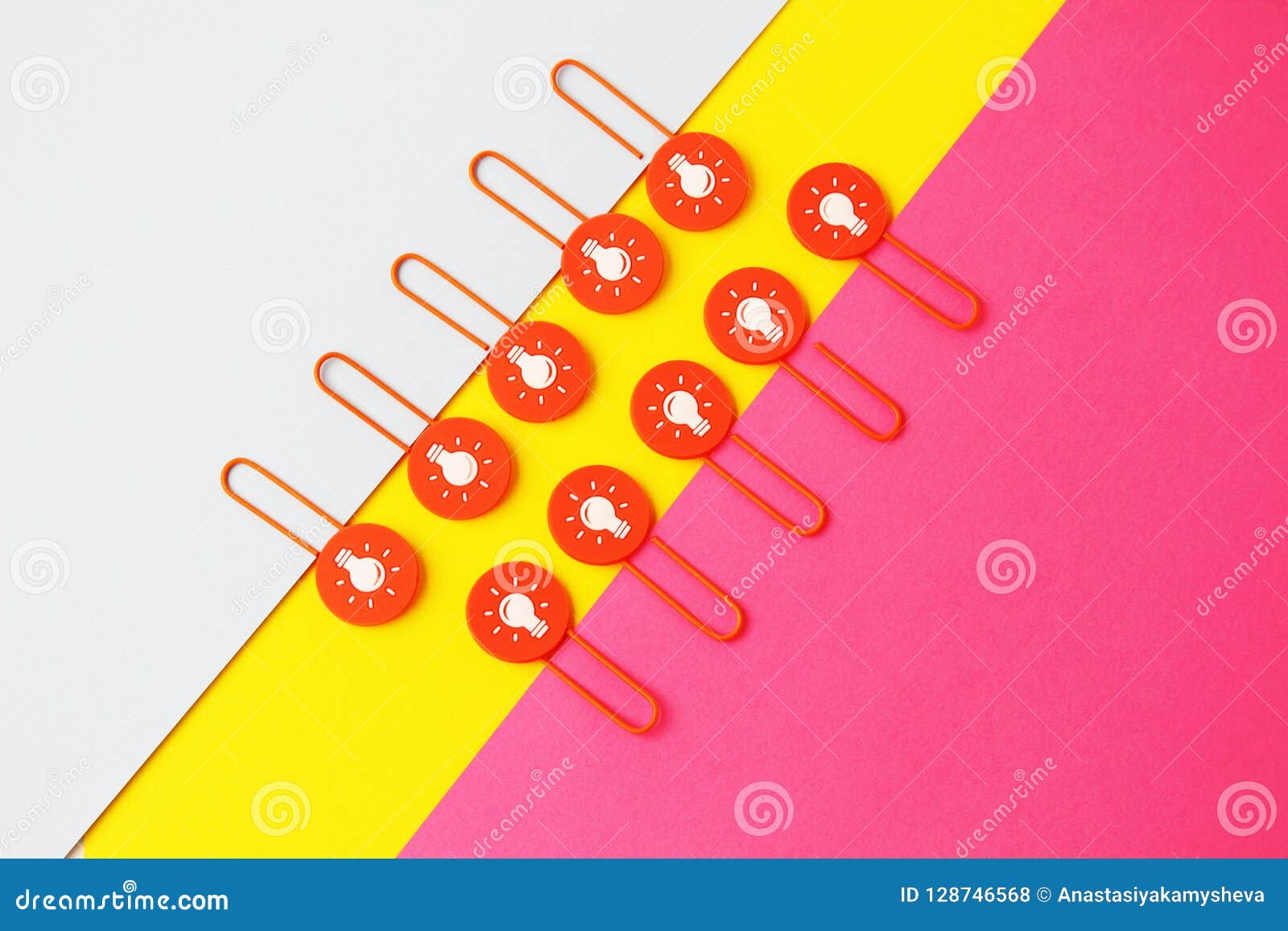 Paper Clips Concept Symbolizing Conflict of Interest and Different ...