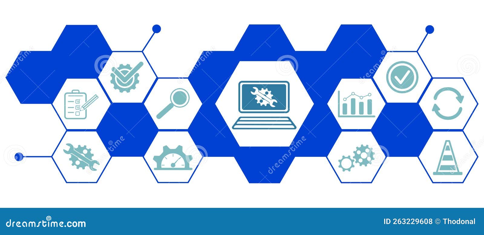 Concept of System Maintenance Stock Illustration - Illustration of ...