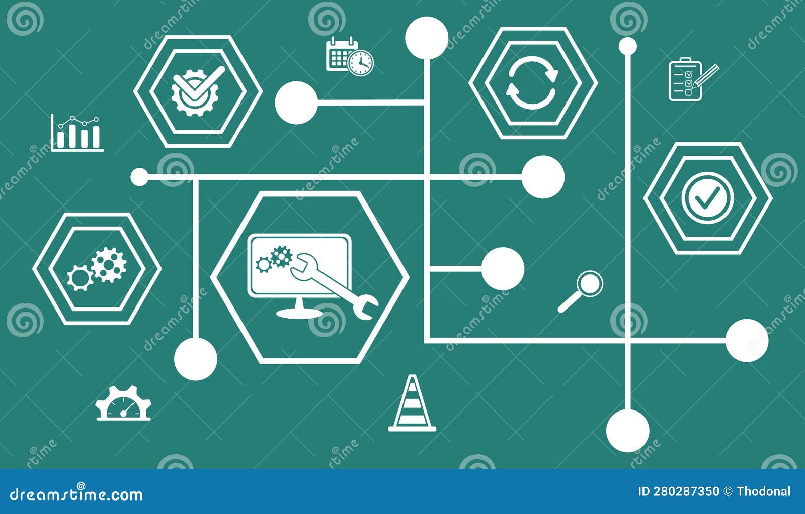 Concept of System Maintenance Stock Illustration - Illustration of ...