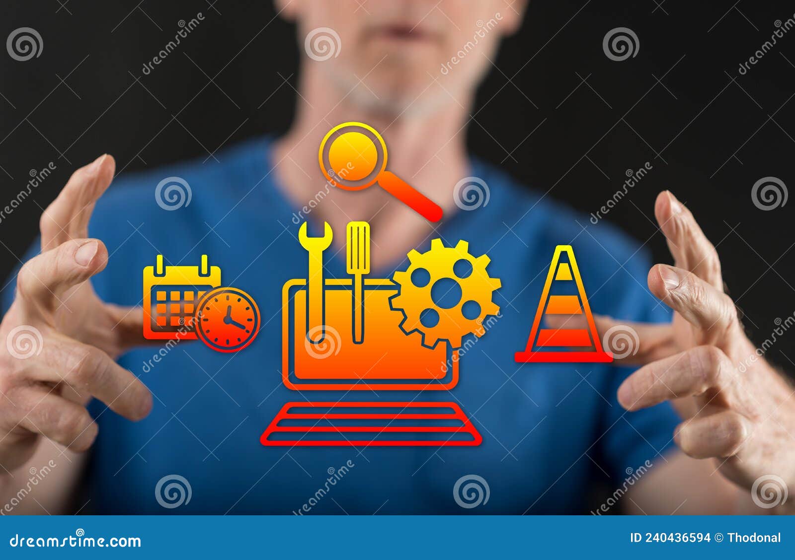 Concept of System Maintenance Stock Photo - Image of maintenance ...