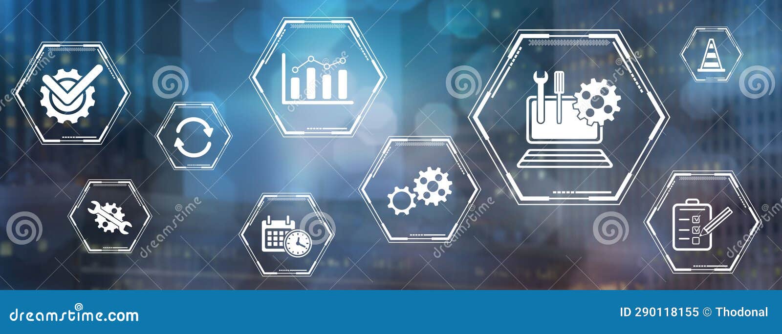 Concept of System Maintenance Stock Illustration - Illustration of ...