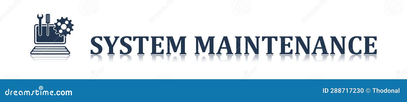 Concept of System Maintenance Stock Illustration - Illustration of data ...