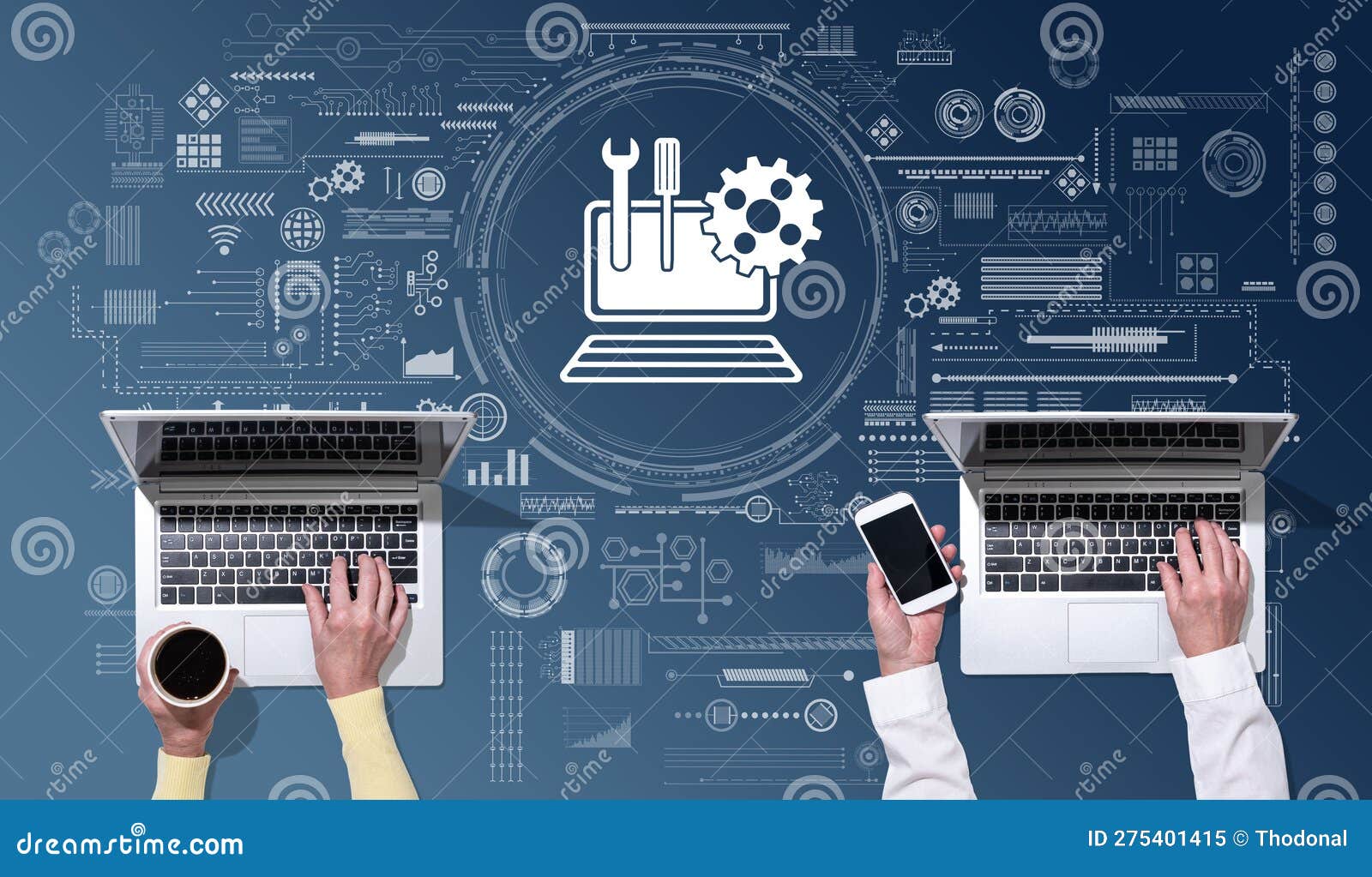 Concept of System Maintenance Stock Image - Image of development ...