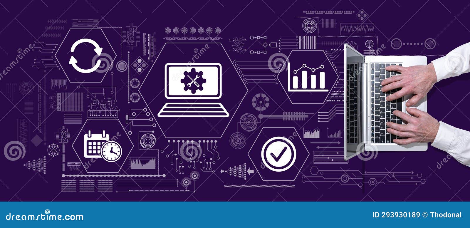 Concept of System Maintenance Stock Image - Image of status, install ...