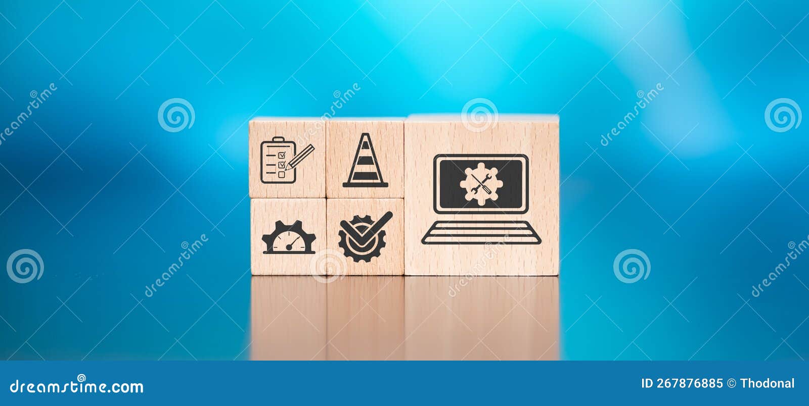 Concept of System Maintenance Stock Illustration - Illustration of ...