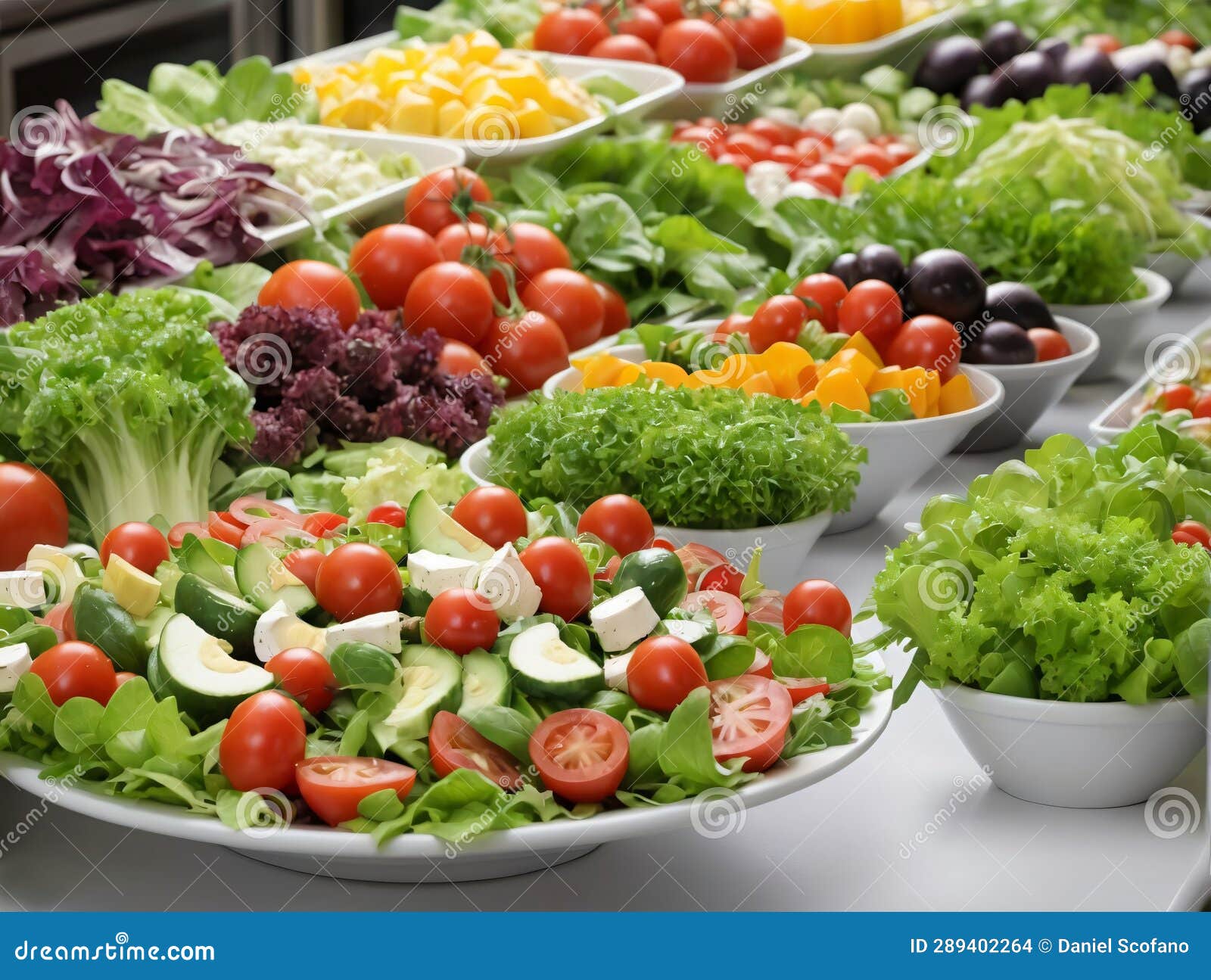 A Table Topped with Lots of Different Types of Salads. Generative AI ... A Table Topped with Lots of Different Types of Salads. Generative AI ...