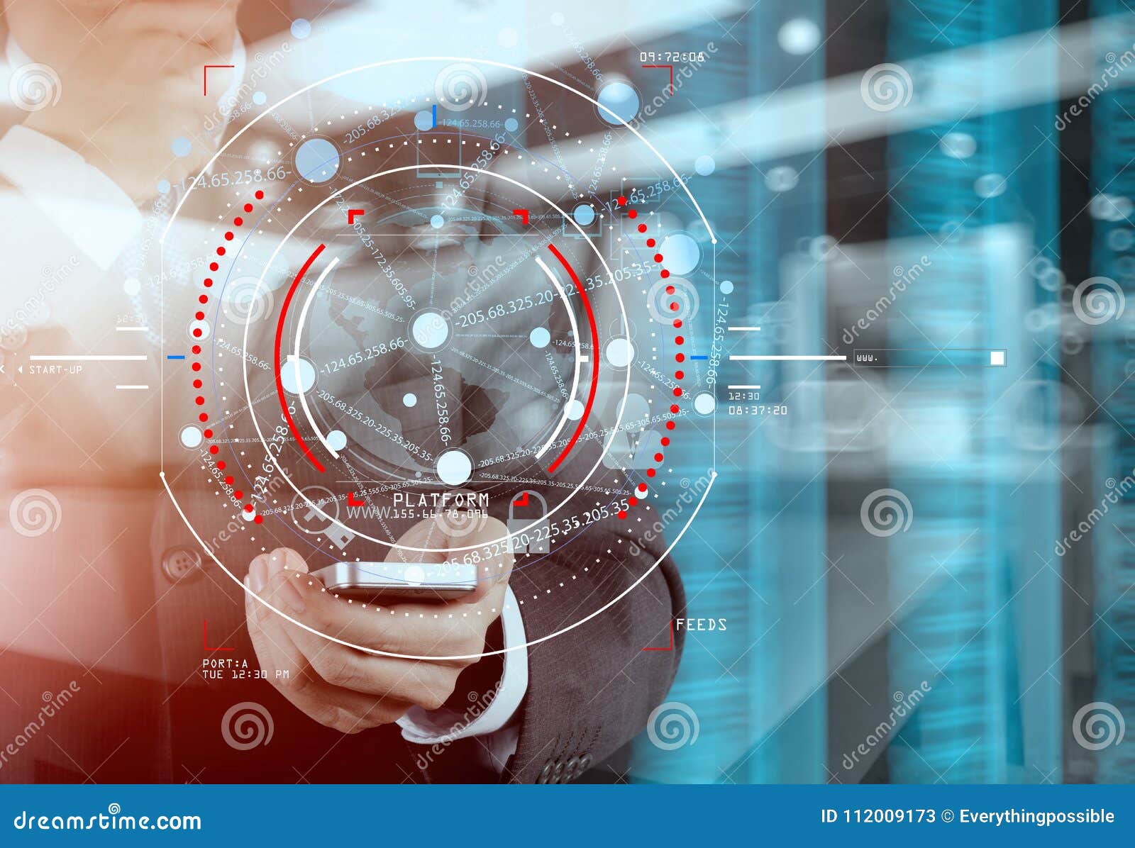 Concept of Target Focus Digital Diagram,graph Interfaces,virtual UI ...