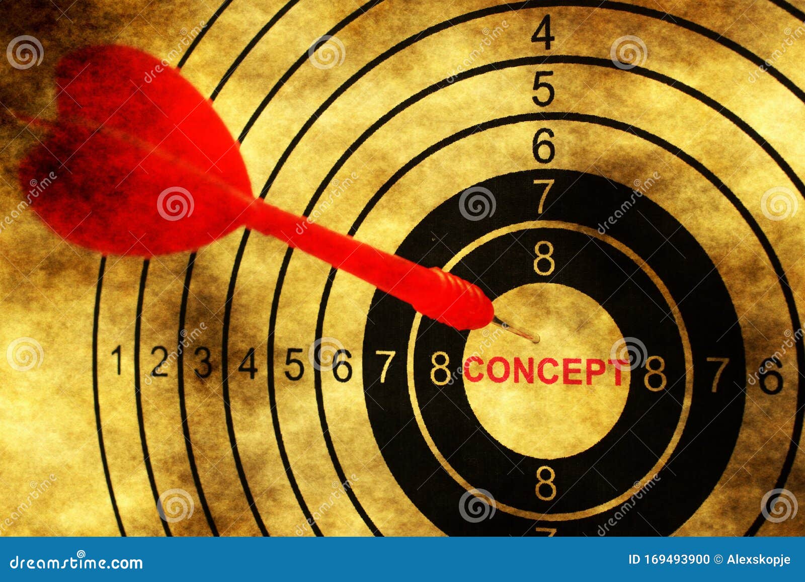 Concept Target on Grunge Background Stock Photo - Image of play, object ...