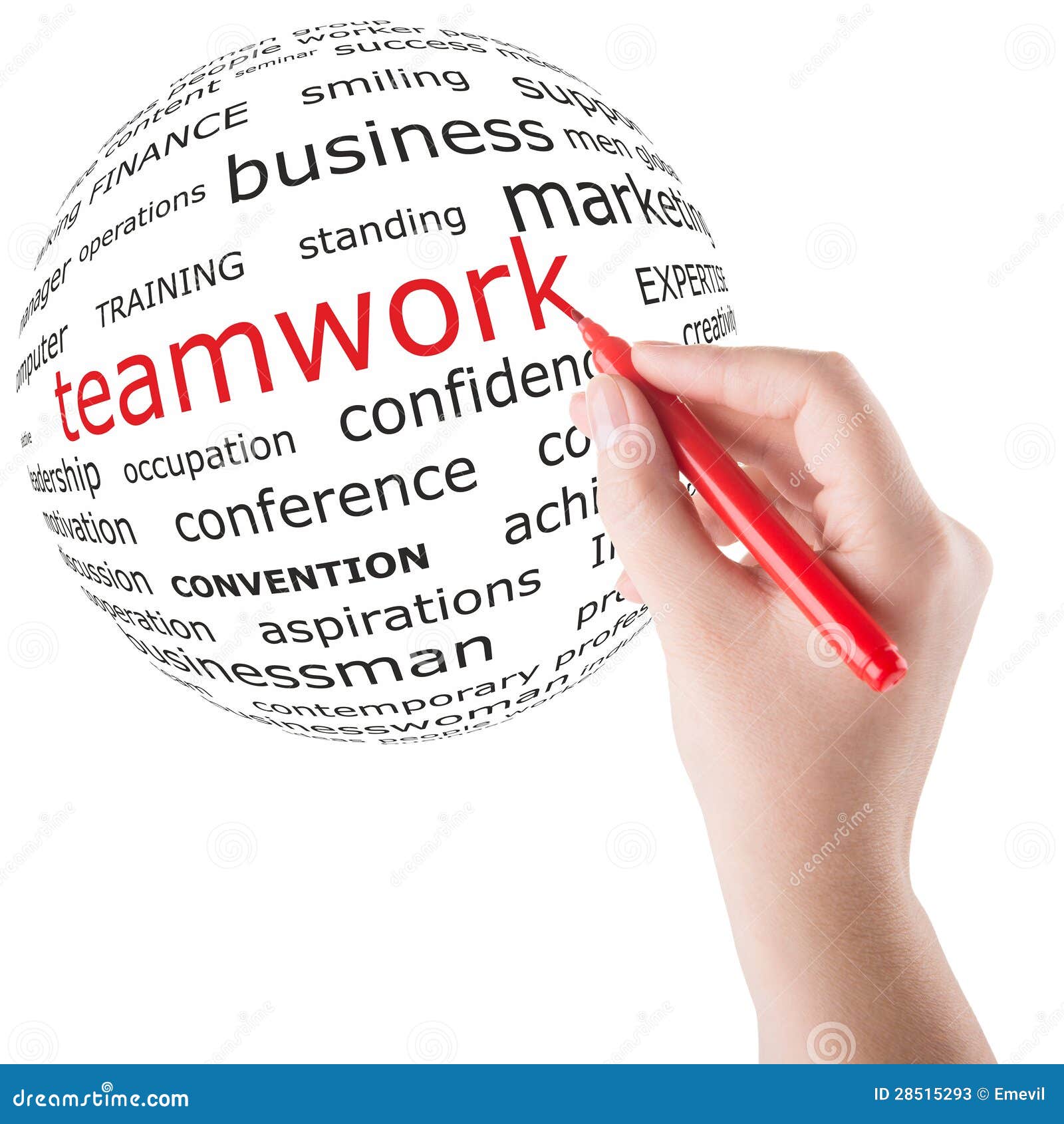 Concept of teamwork stock image. Image of businessman - 28515293