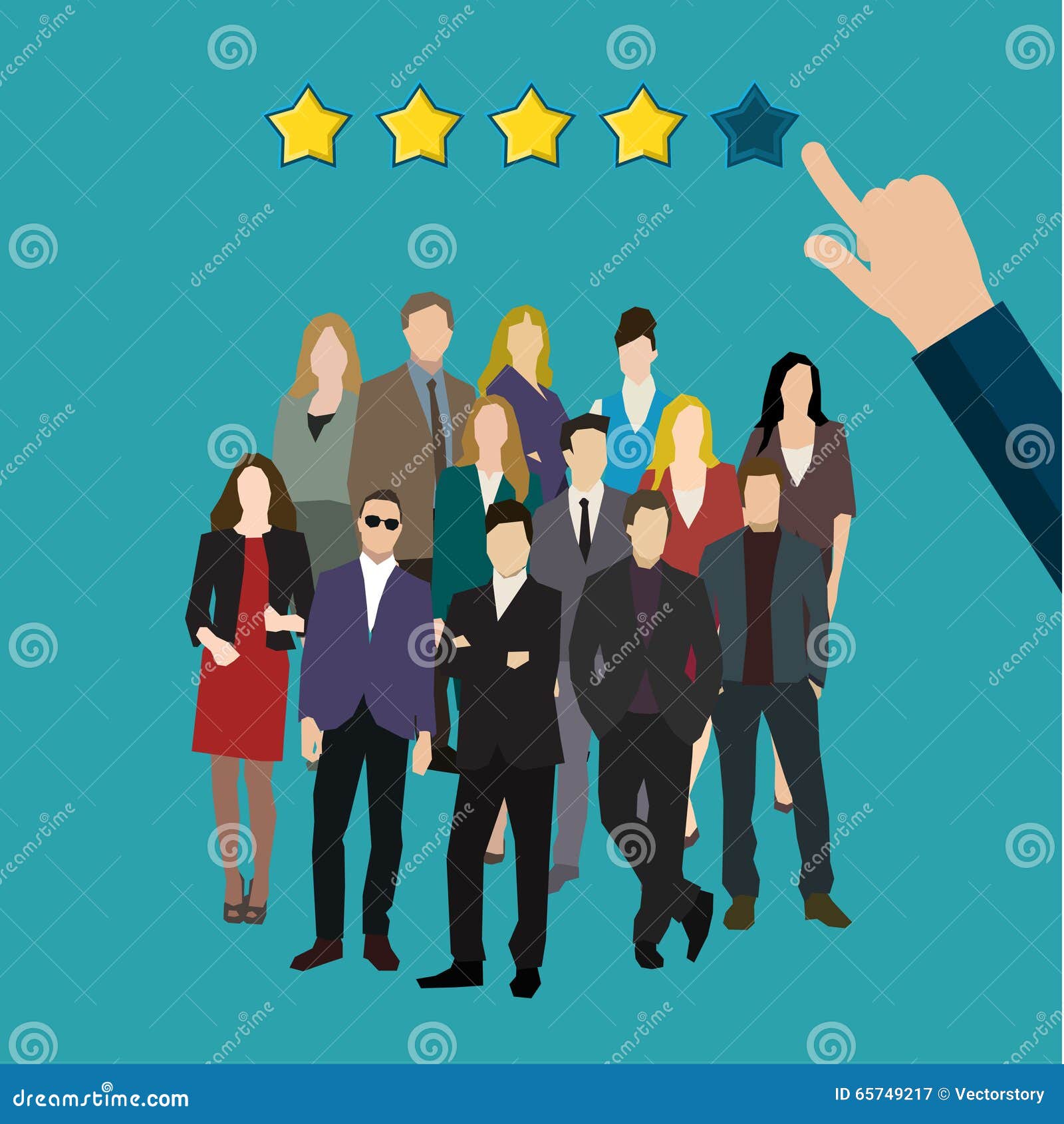 Concept of teamwork stock vector. Illustration of drawing - 65749217