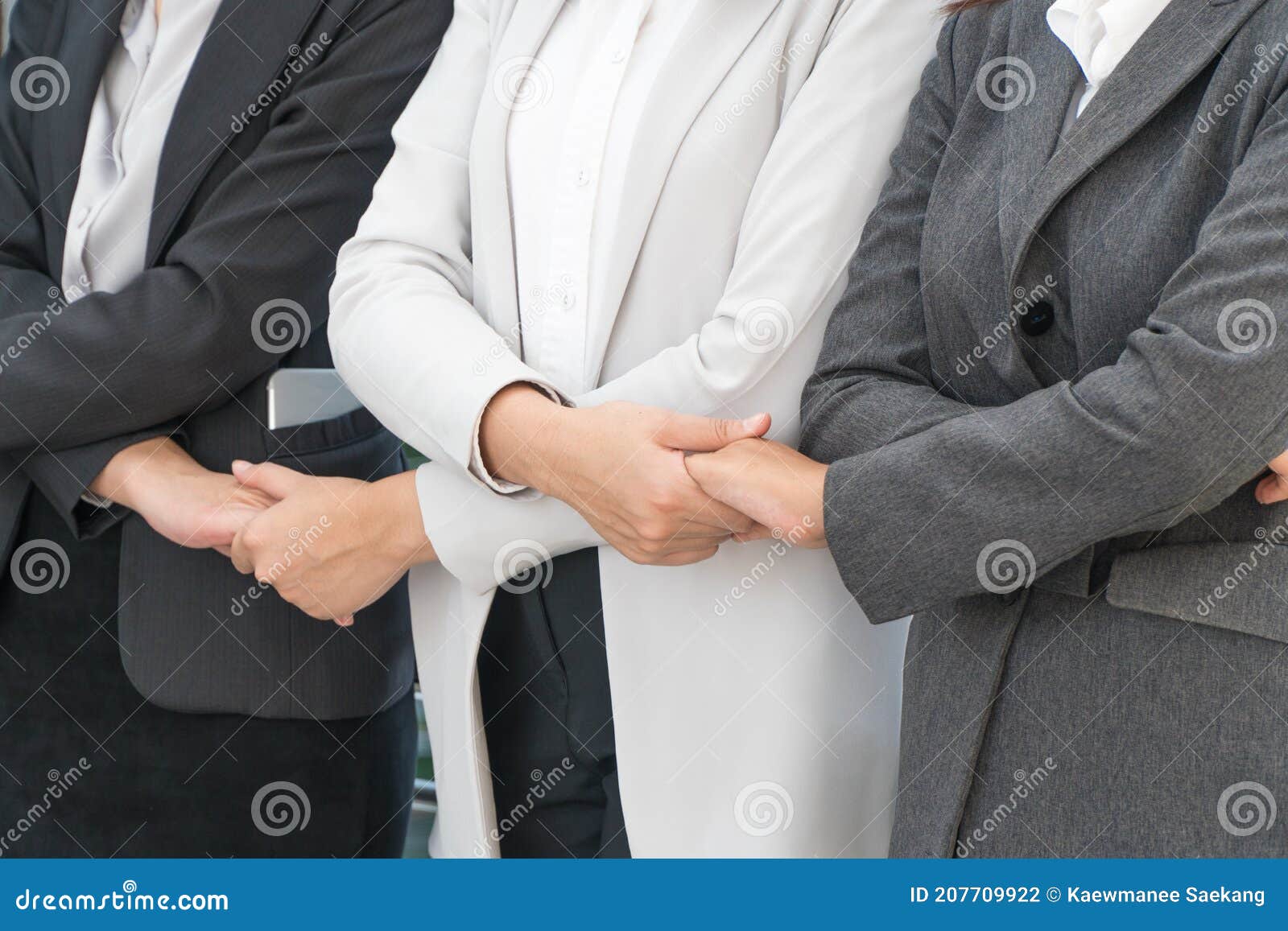 Concept about Teamwork, Focus Arm Handshake Stock Photo - Image of ...