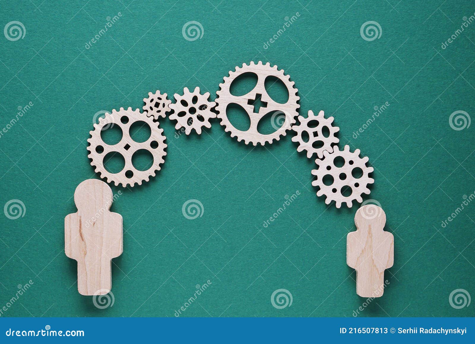 Teamwork Gear Symbol On Hand Royalty-Free Stock Photo | CartoonDealer ...