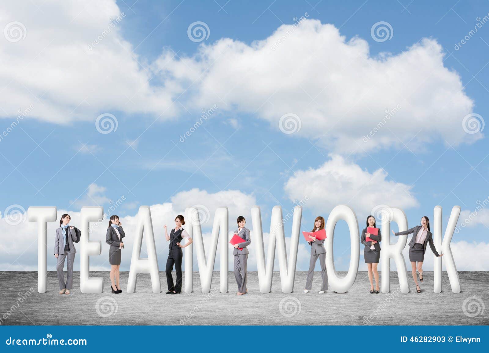 Concept of teamwork stock image. Image of career, chinese - 46282903