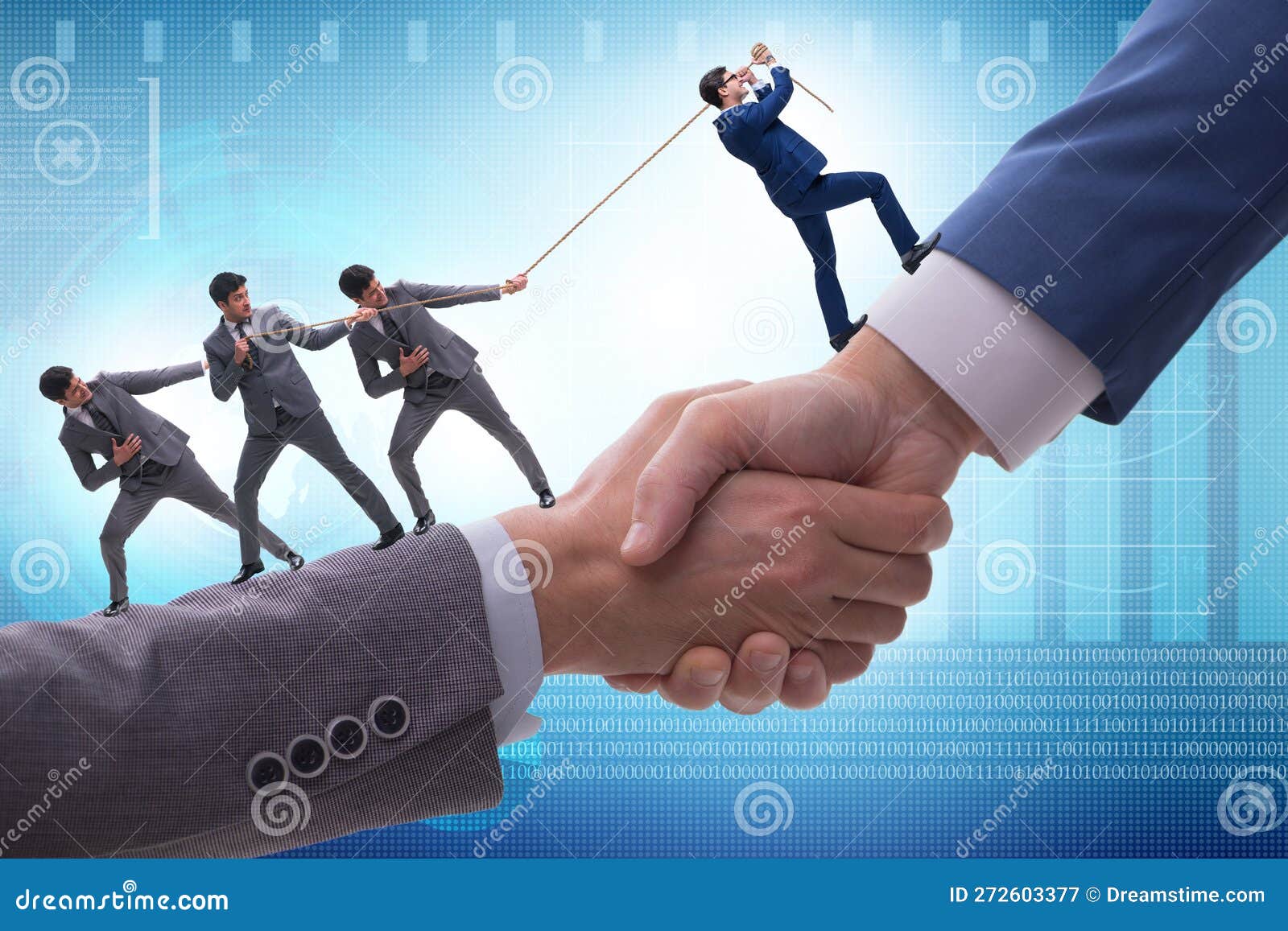 Concept of Teamwork and Mutual Support Stock Image - Image of ...