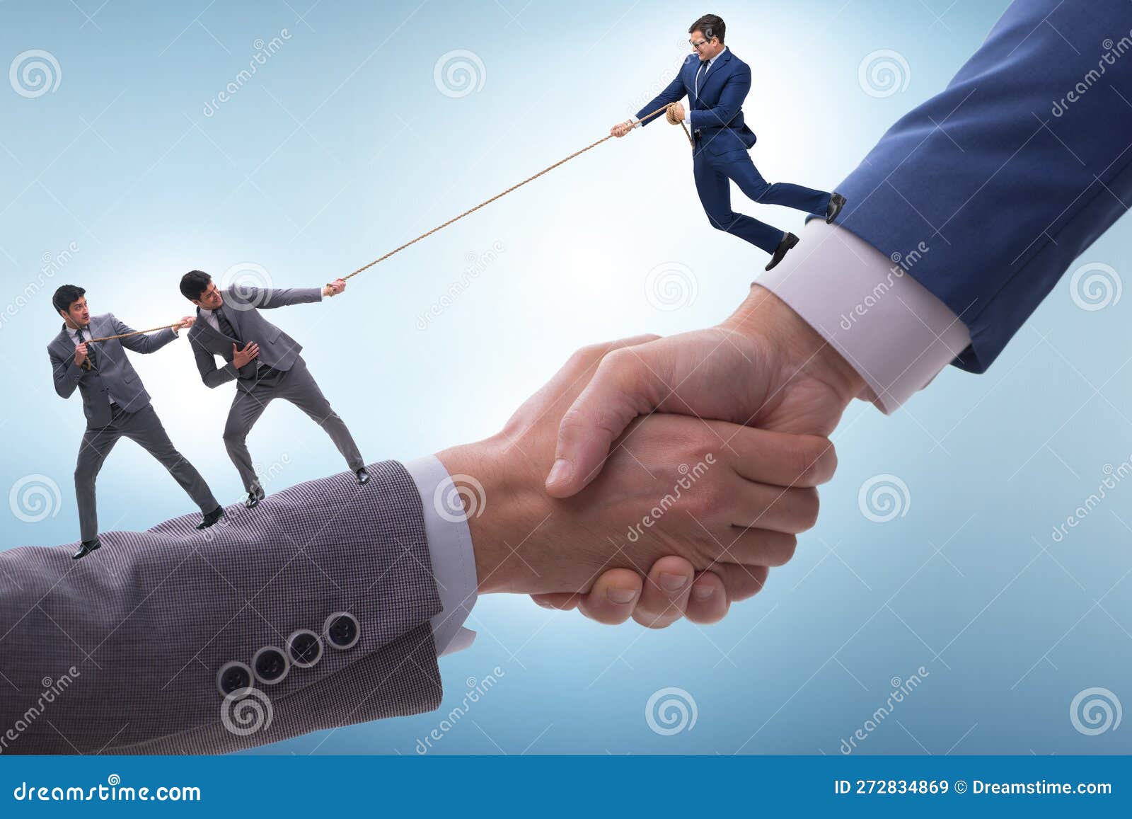 Concept of Teamwork and Mutual Support Stock Image - Image of character ...