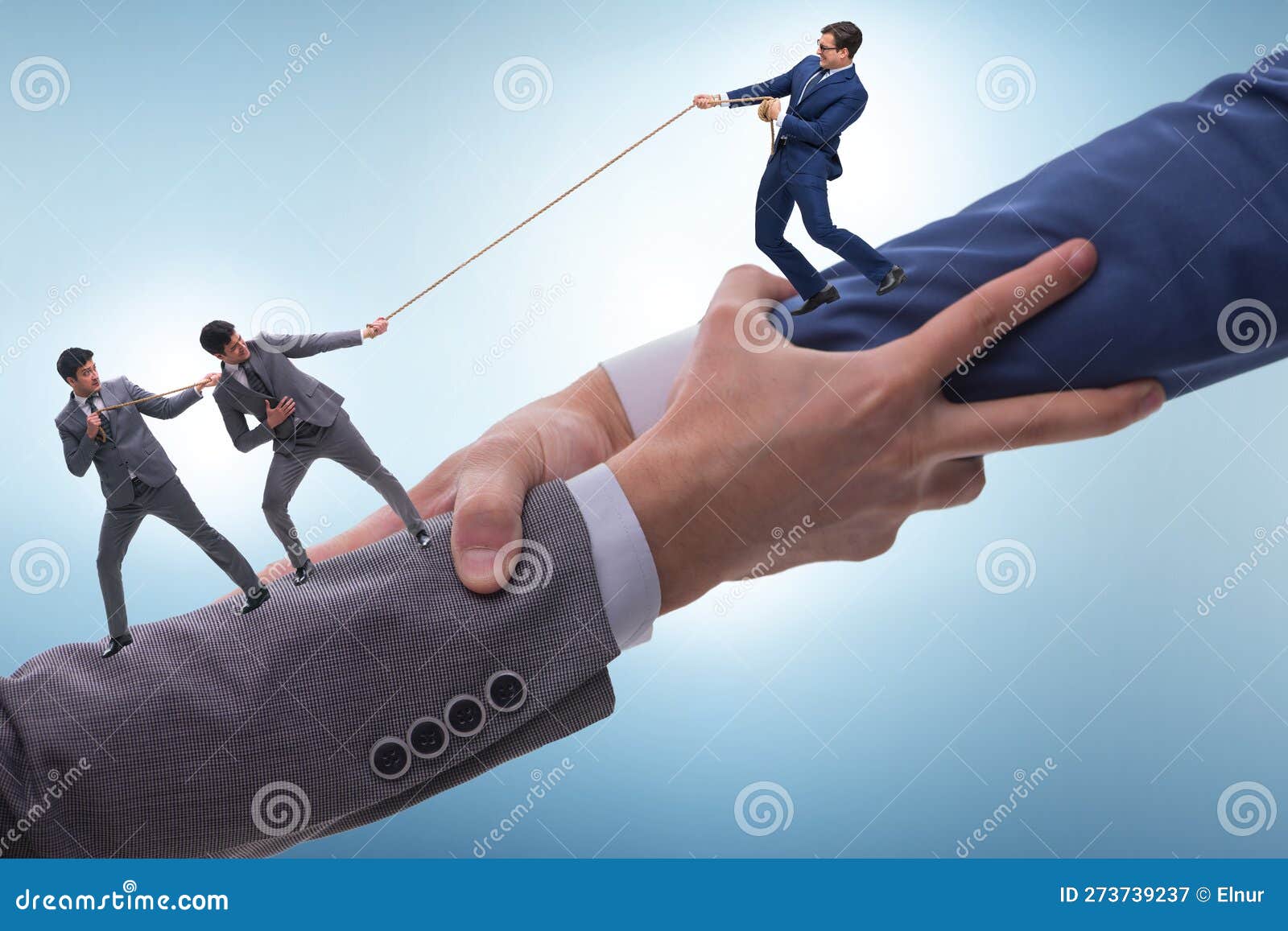 Concept of Teamwork and Mutual Support Stock Image - Image of mentoring ...