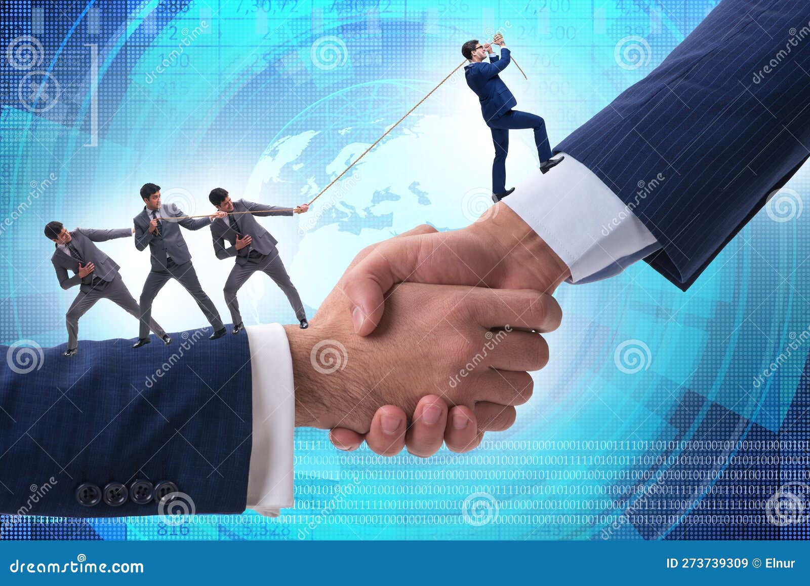 Concept of Teamwork and Mutual Support Stock Image - Image of ...