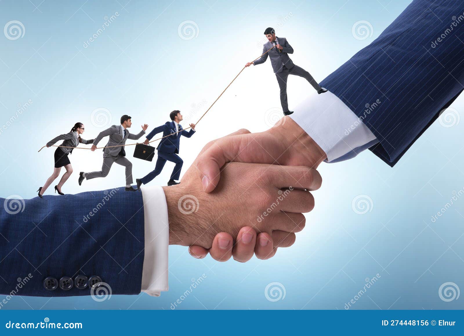 Concept of Teamwork and Mutual Support Stock Photo - Image of career ...