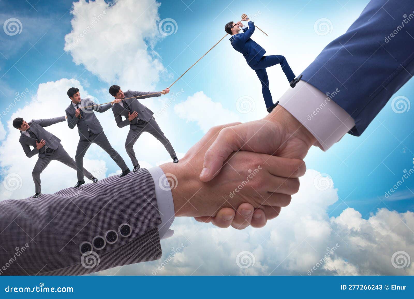 Concept of Teamwork and Mutual Support Stock Image - Image of help ...