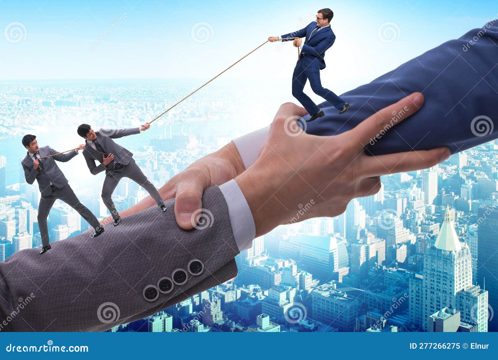 Concept of Teamwork and Mutual Support Stock Image - Image of ...
