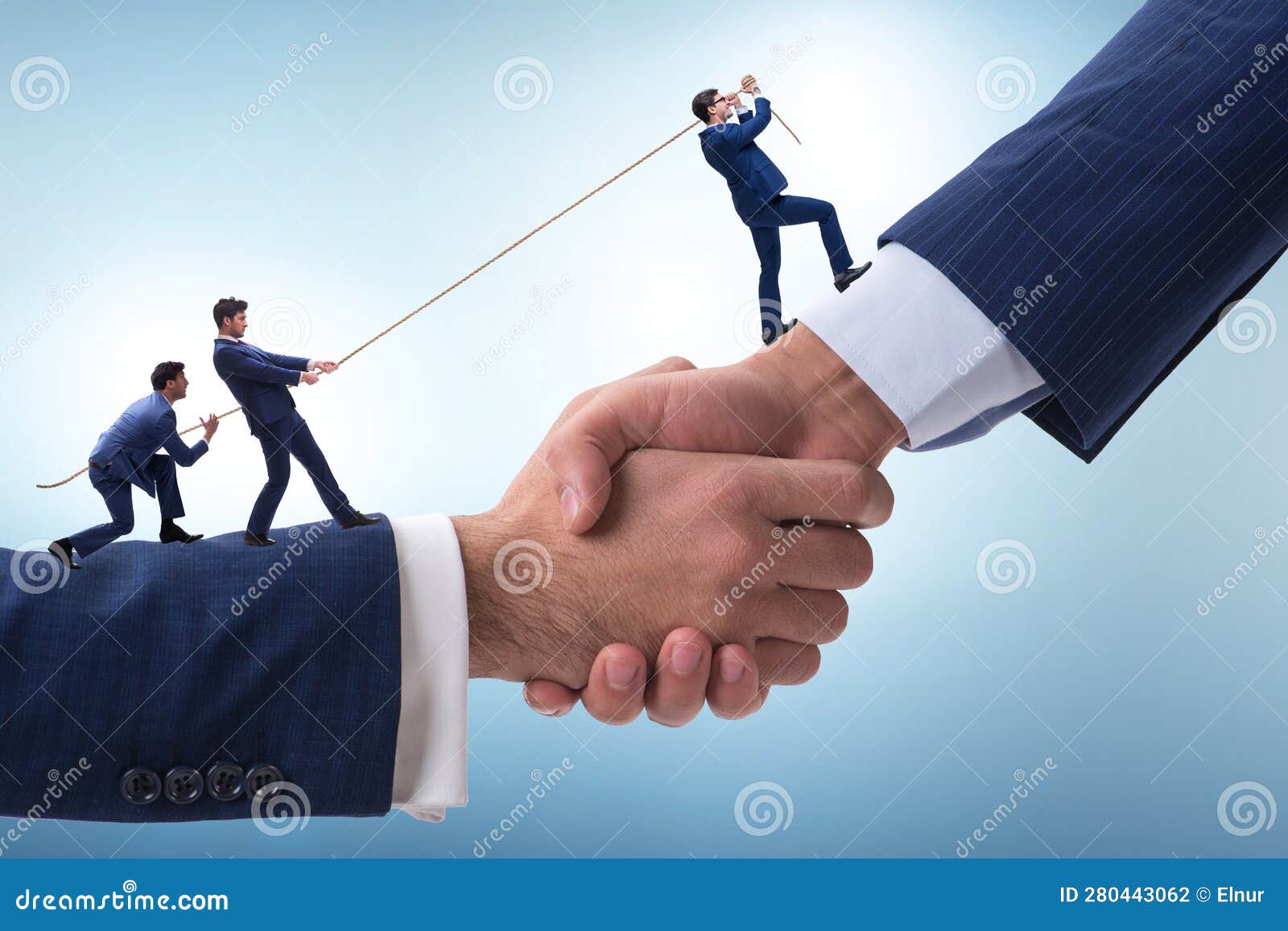 Concept of Teamwork and Mutual Support Stock Photo - Image of business ...