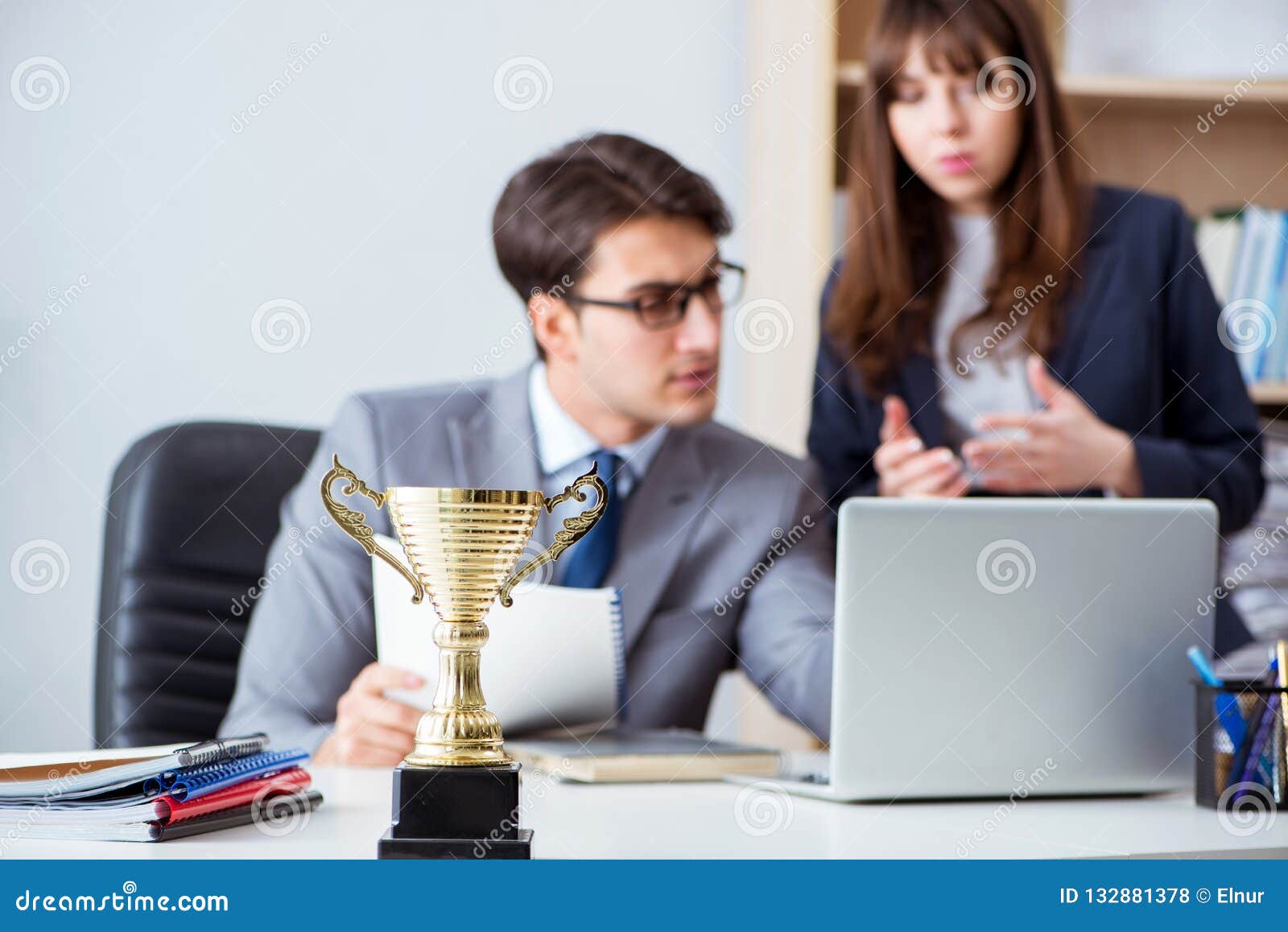 The Concept of Teamwork with Prize Stock Photo - Image of reward ...