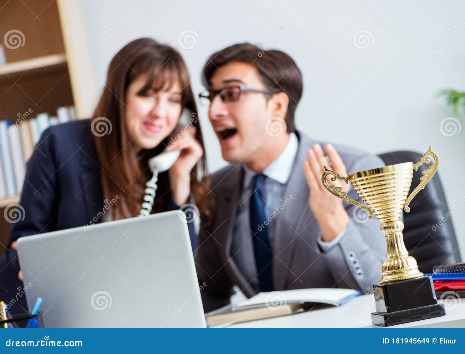 Concept of Teamwork with Prize Stock Image - Image of month, prize ...