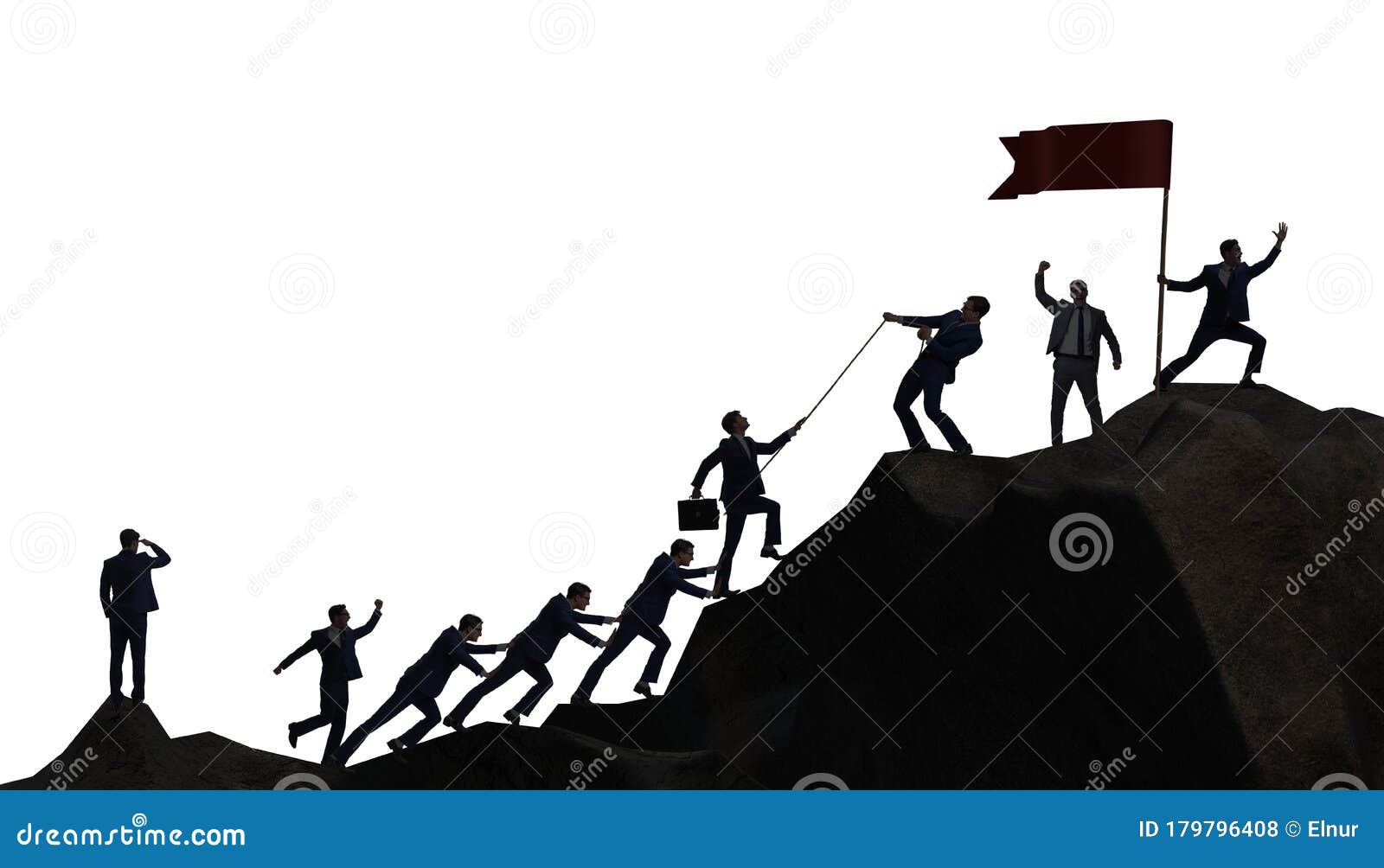 Concept of Teamwork with Team Climbing Mountain Top Stock Photo - Image ... Concept of Teamwork with Team Climbing Mountain Top Stock Photo - Image ...