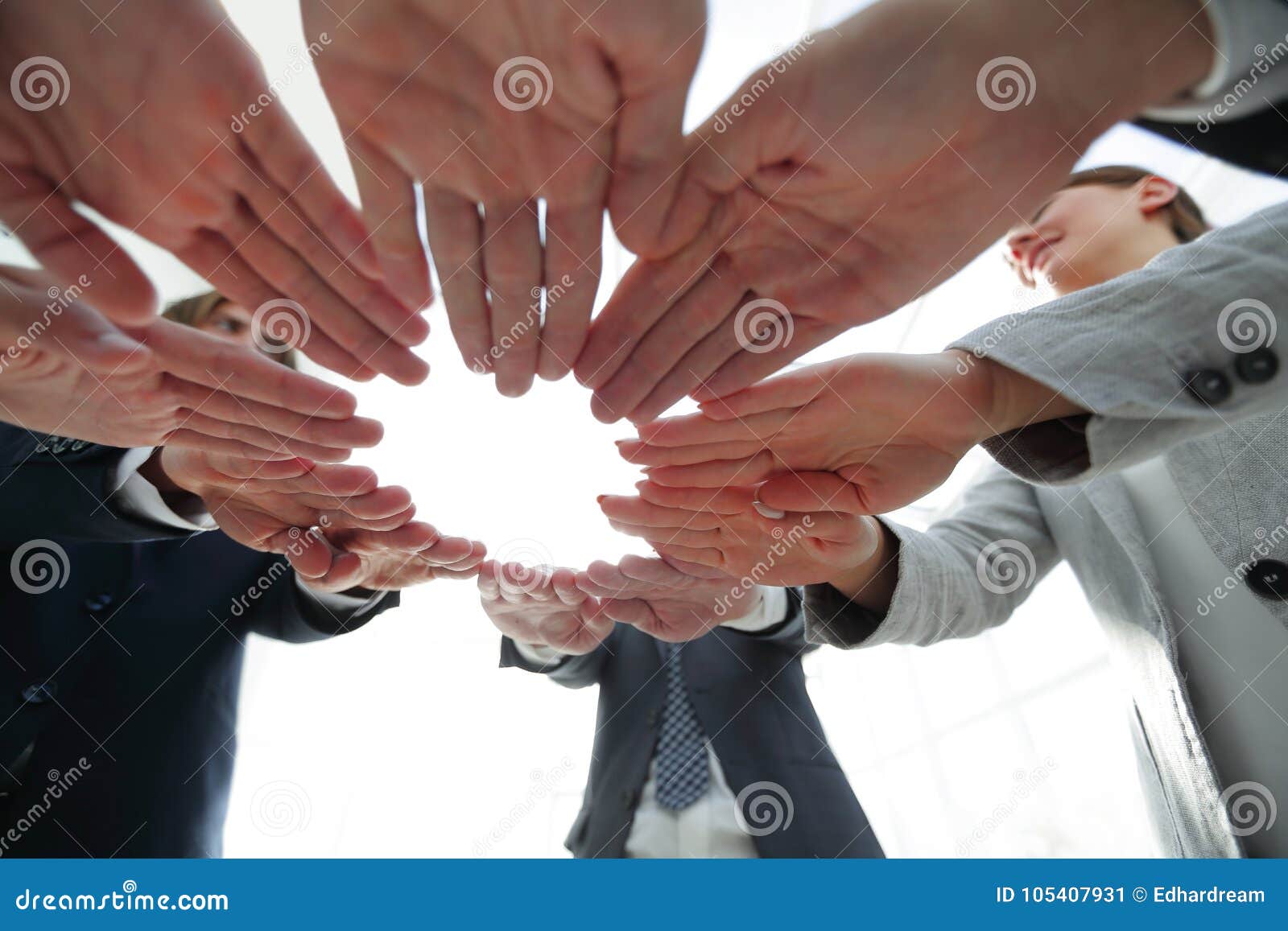 Concept of Teamwork and Unity. Stock Image - Image of hands, male ...
