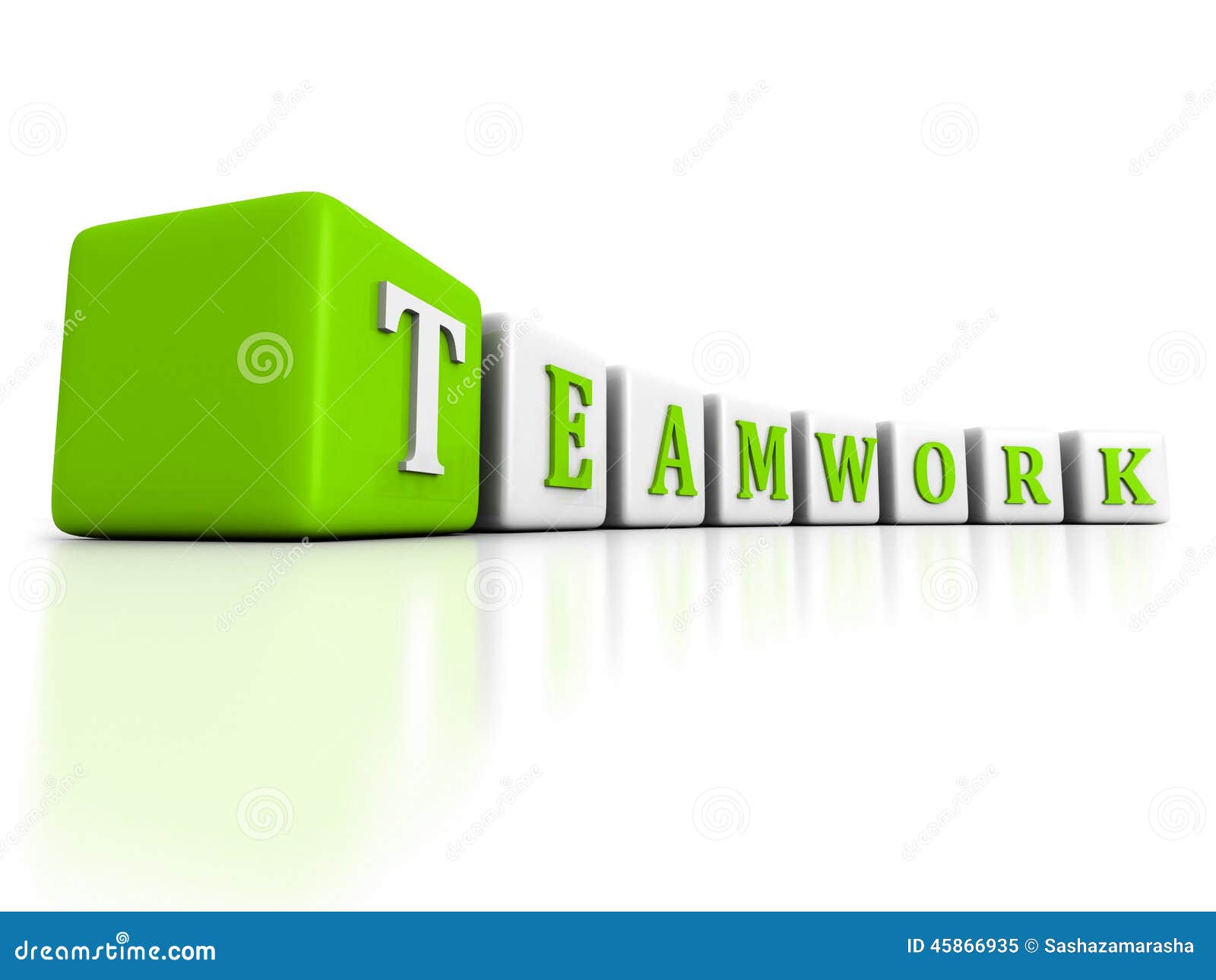Concept TEAMWORK Word Blocks Raw Structure On White Background Stock ...