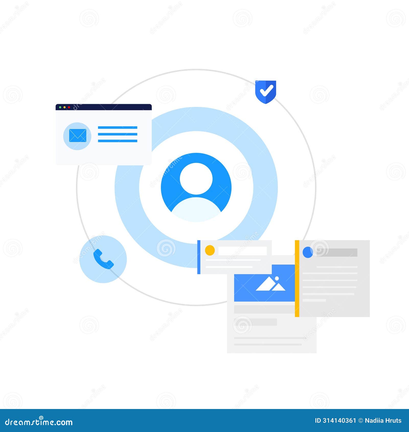 Concept of Technical Online Support Call Center. Computer Remote ...