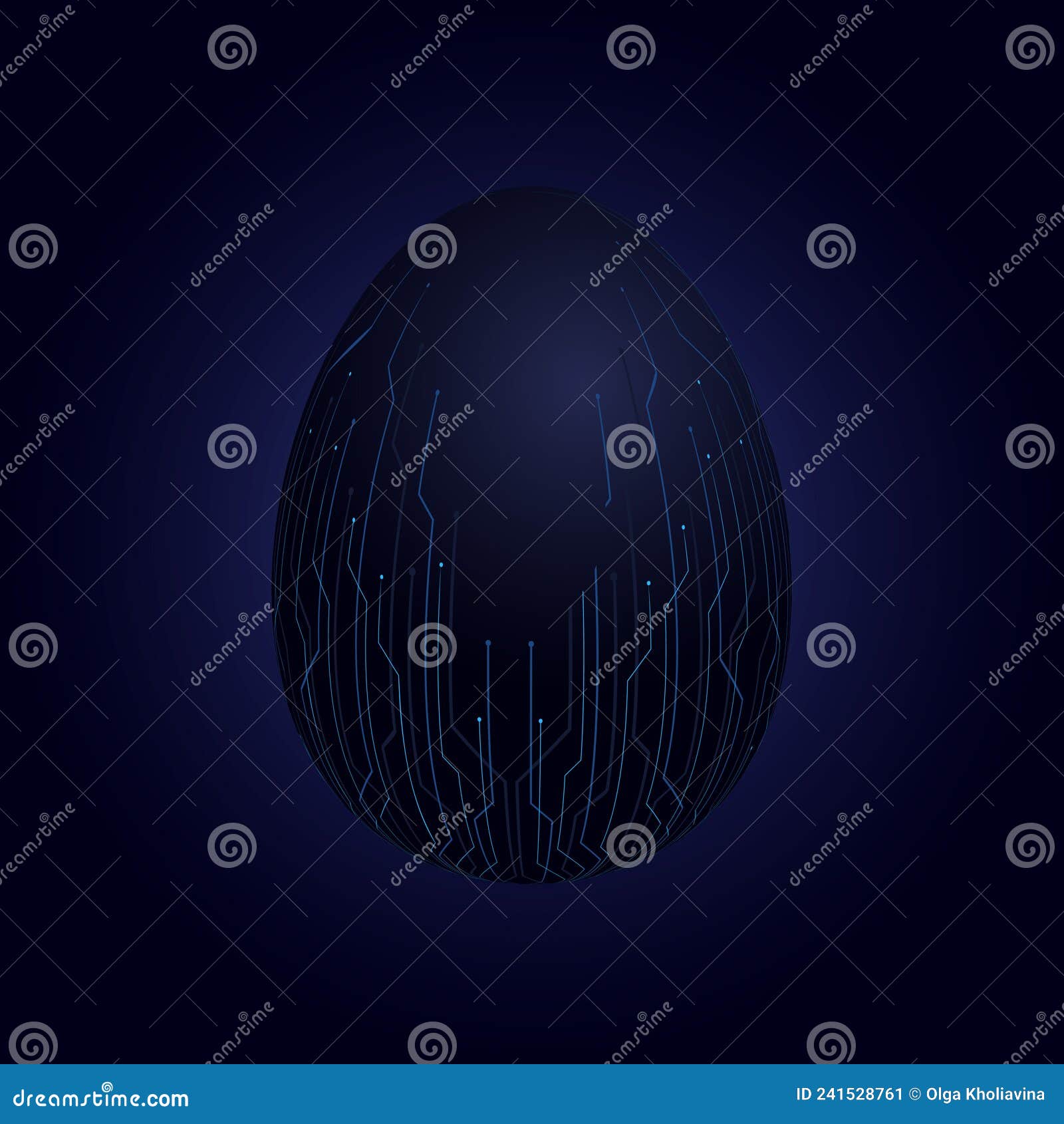 The Concept of a Technological Easter Egg. Stock Vector - Illustration ...