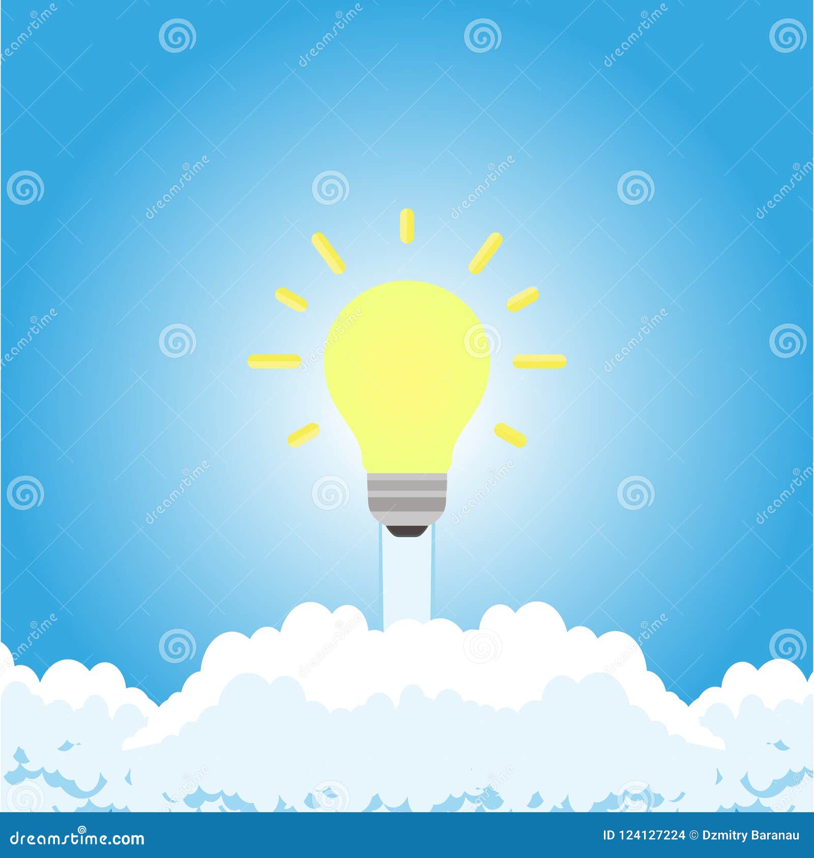 Concept Technology Business Idea Symbol Creativity Background. Digital ...