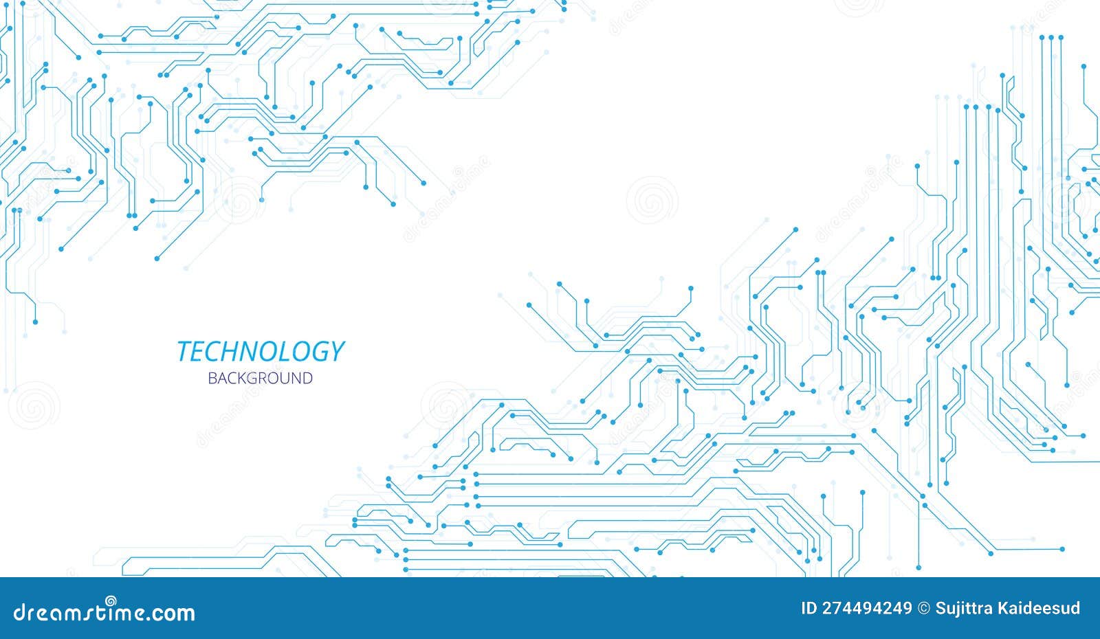 Concept of Technology Circuit Diagram Stock Illustration - Illustration ...