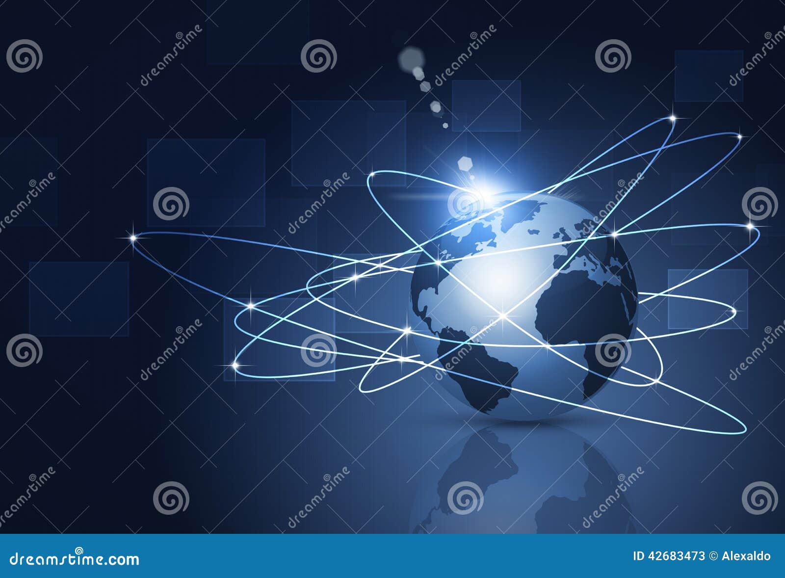 Concept Technology Connections Stock Illustration - Illustration of ...