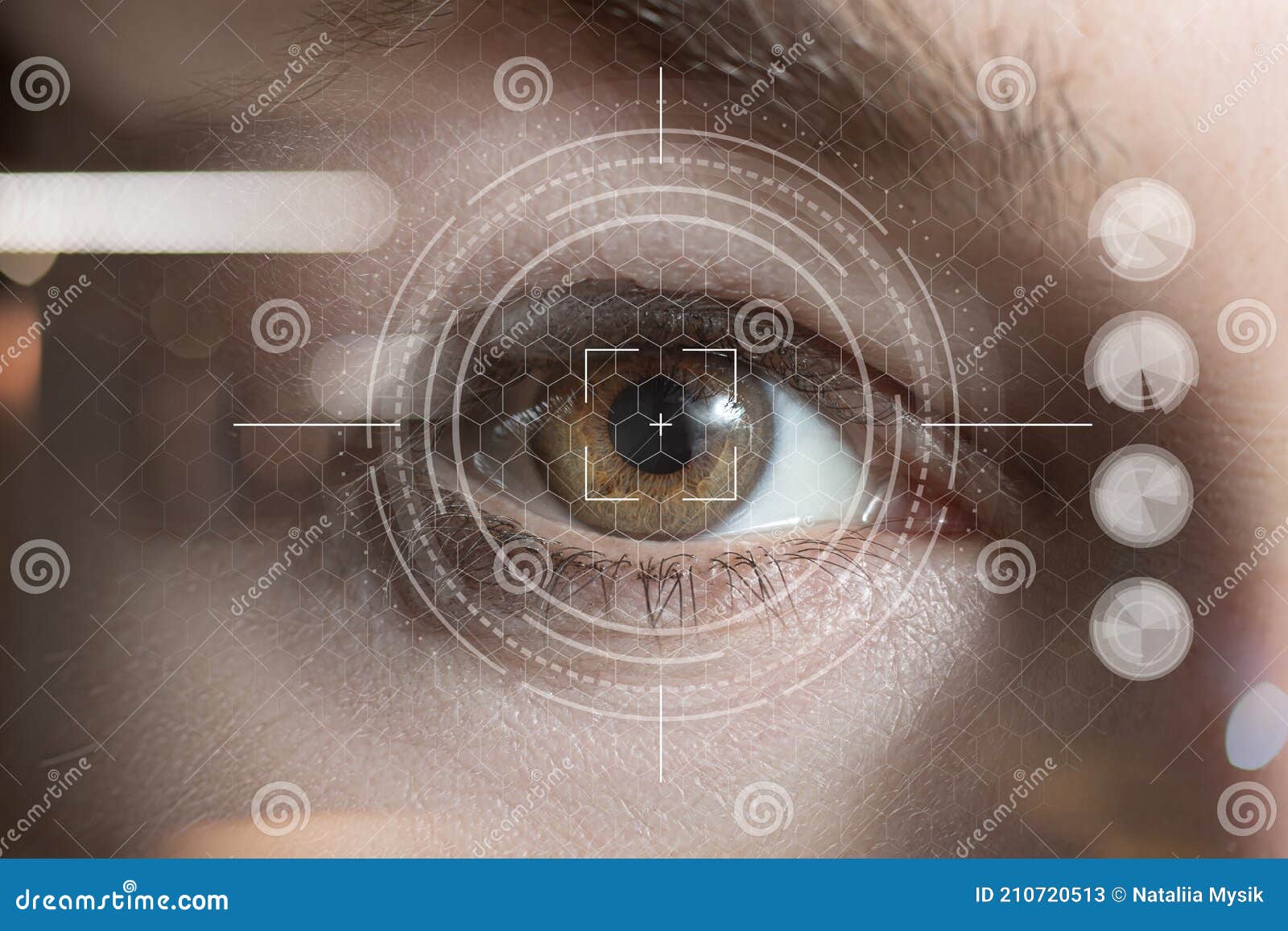 Concept of Technology Scanning the Shell of the Eye Stock Image - Image ...