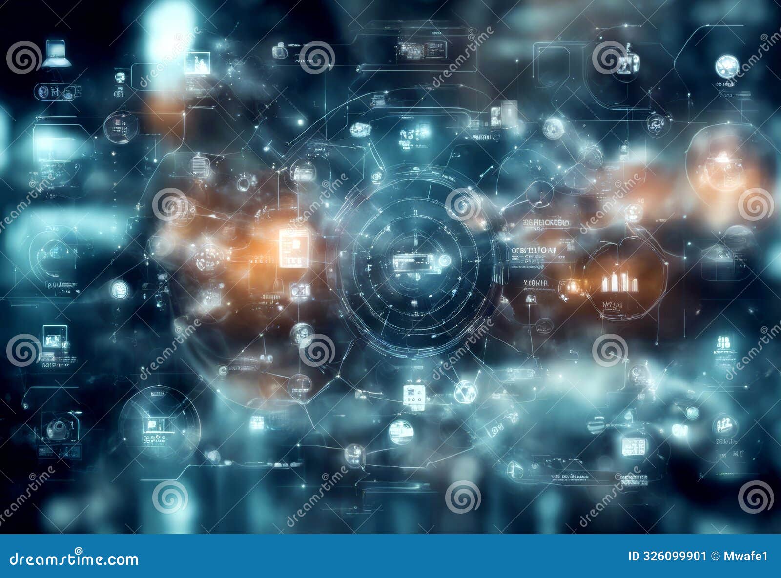 Virtual Industry Line Icons Collection. Online, Augmented, Digital ...