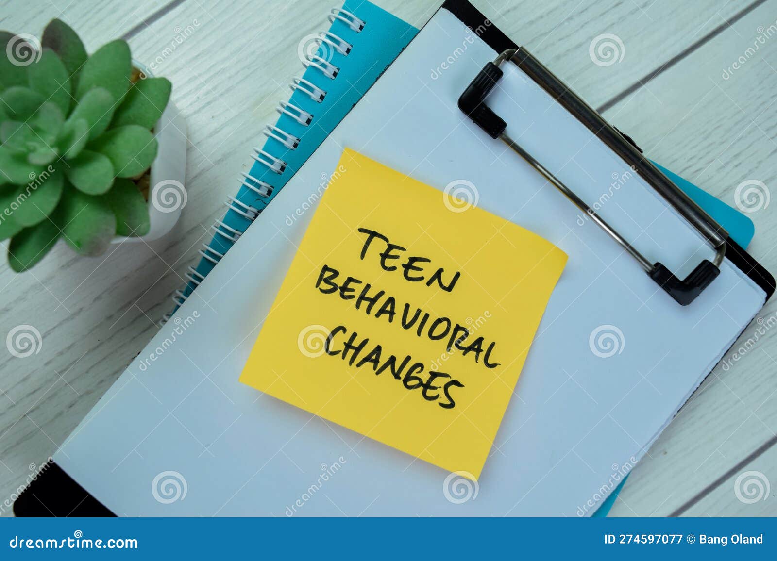 Concept of Teen Behavioral Changes Write on Sticky Notes Isolated on ...