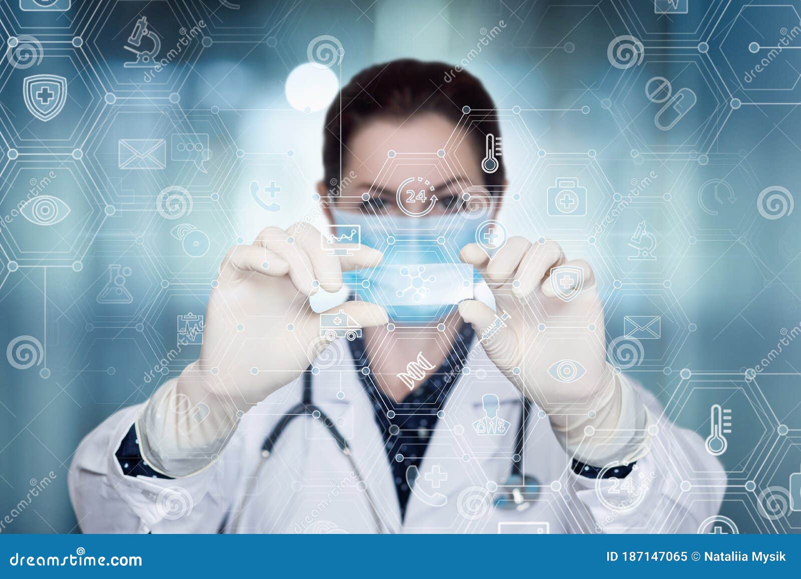 Concept of Testing Research Medical Samples Stock Illustration ...