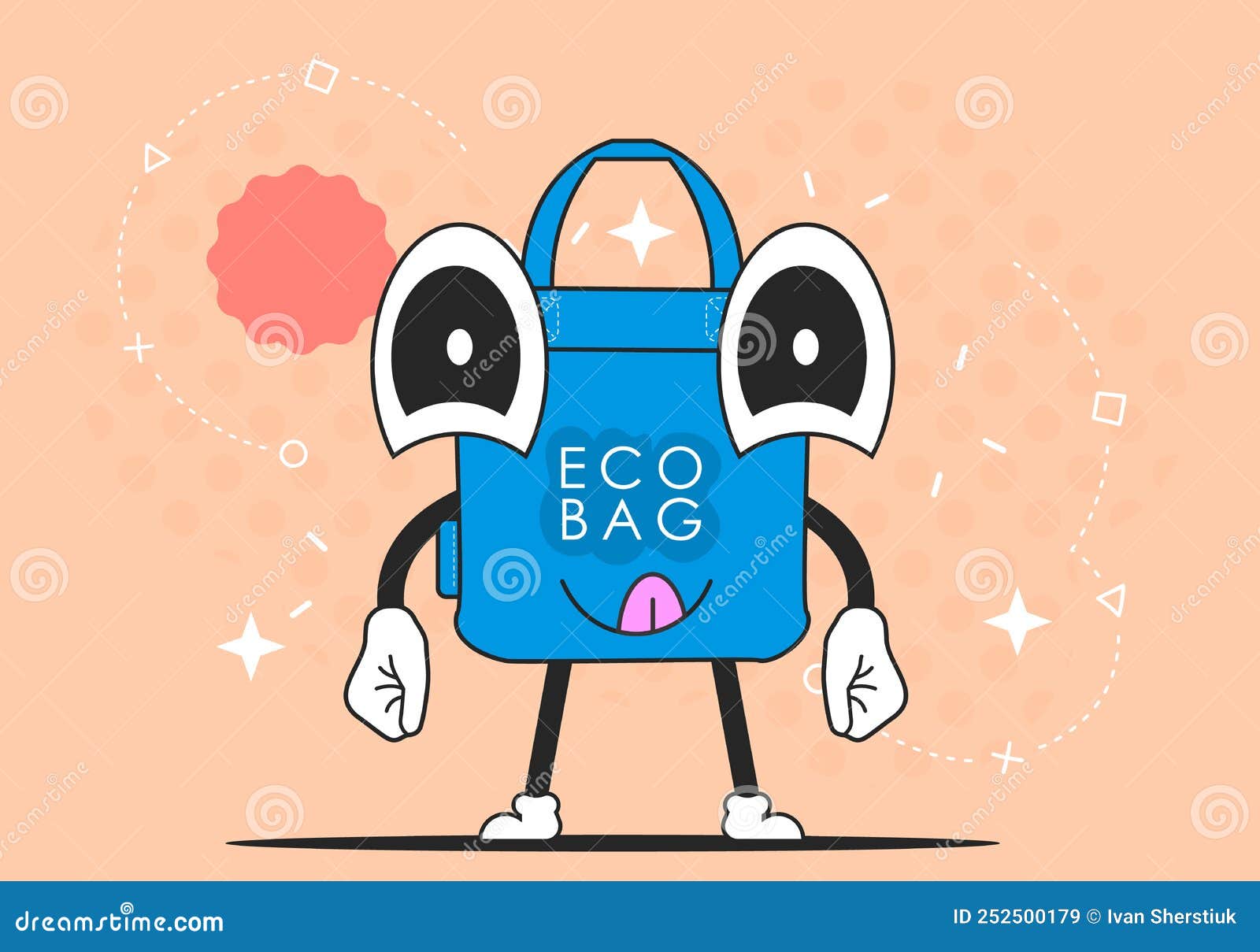 Concept on the Theme of ECO. Traditional Cartoon. Vector Illustration ...